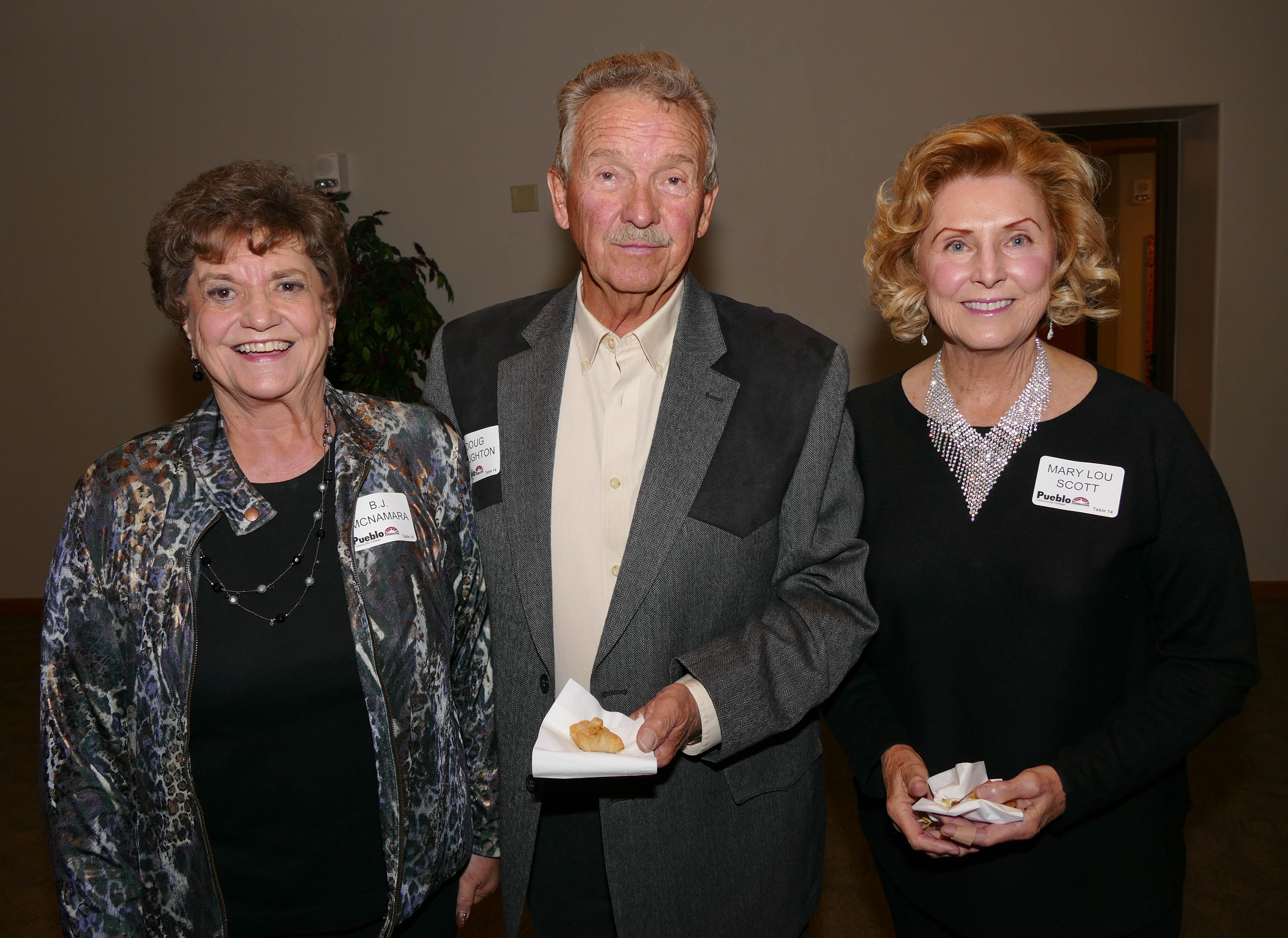 BJ McNamara, left, Doug Houghton and Mary Lou Scott