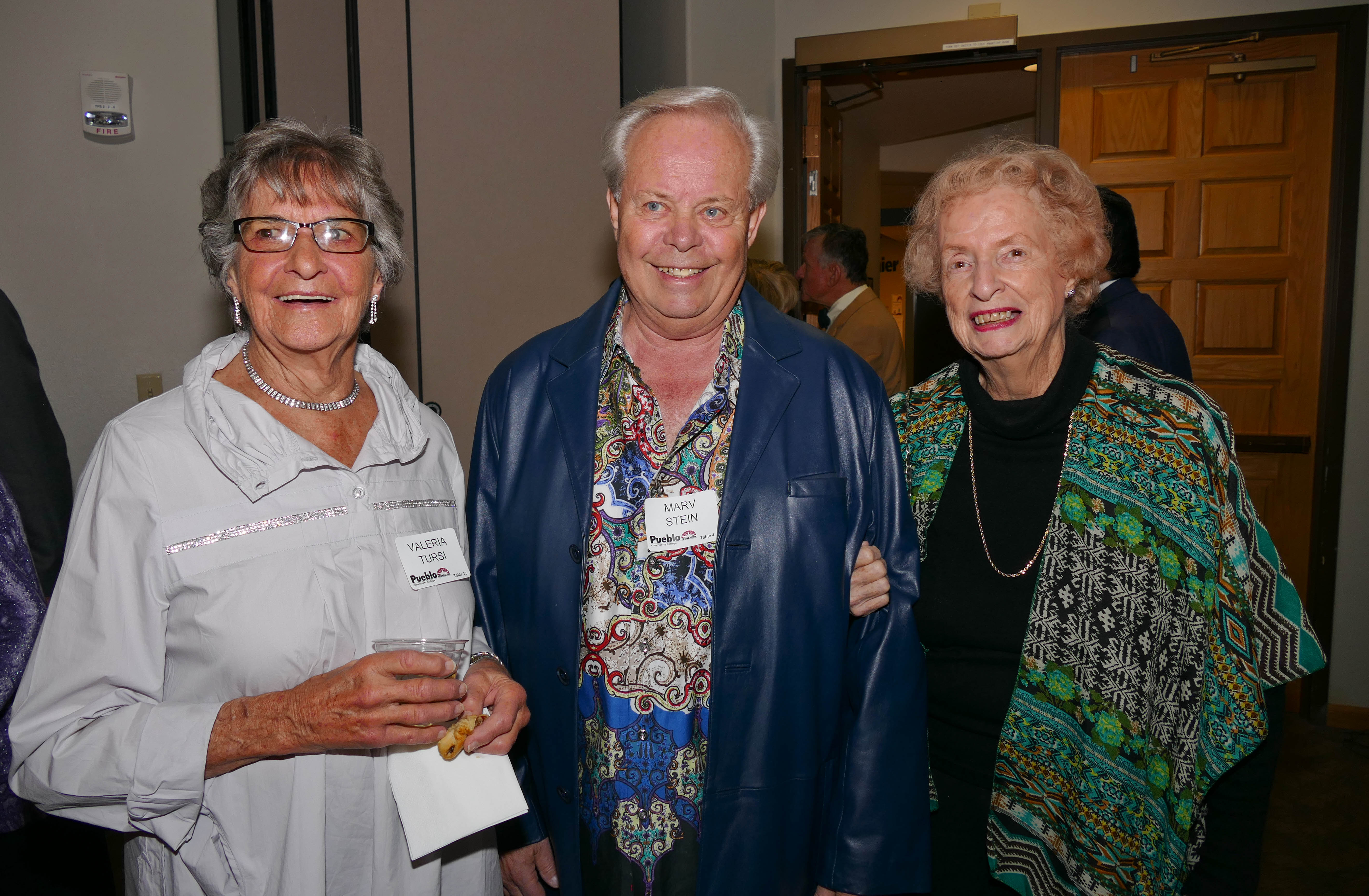 Valeria Tursi, left, Marv Stein and Shirley Cline