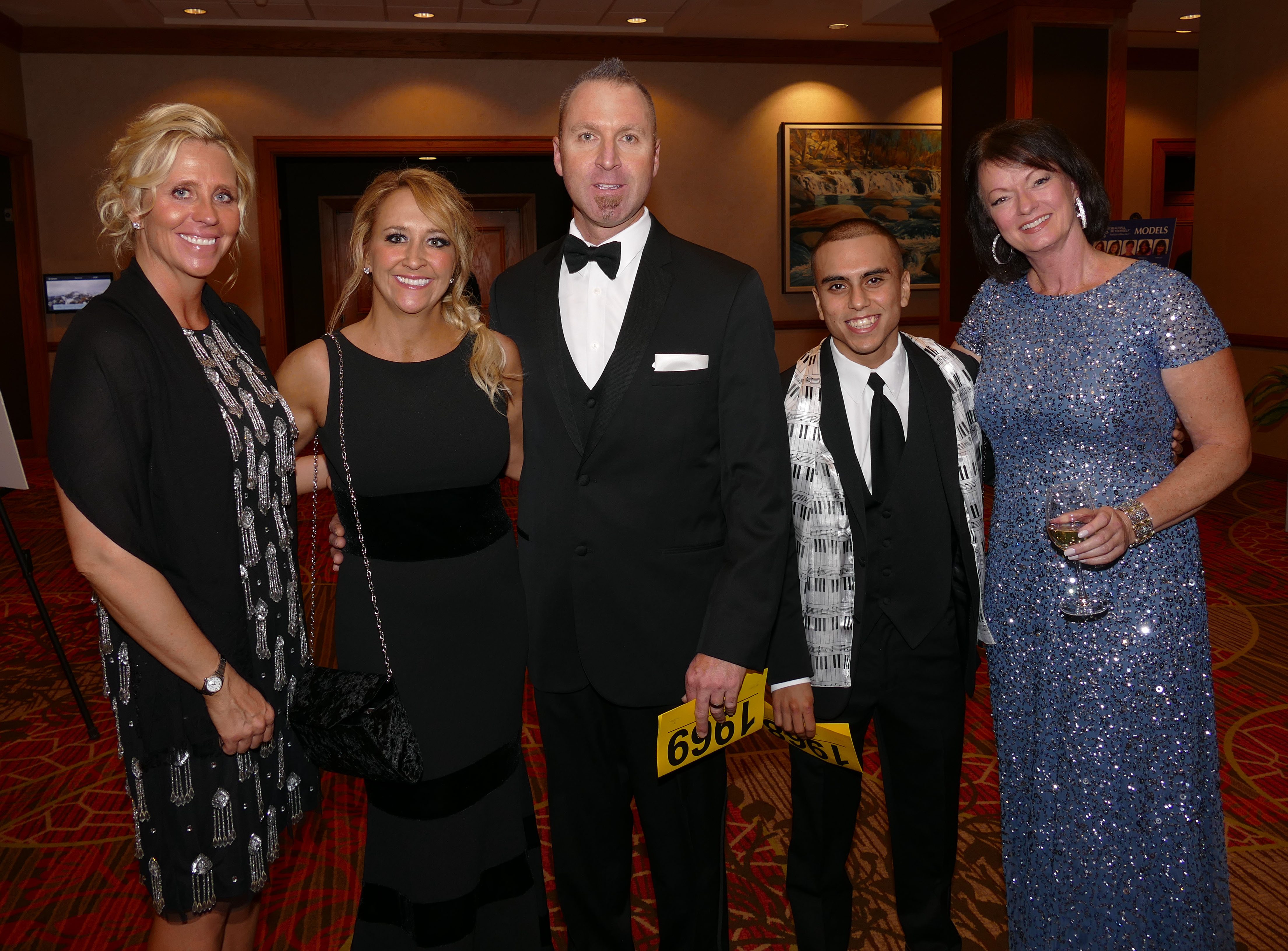 Tiffany Cechini, left, Nicole and Justin Fraley, Carolos Melgar and Amy ...