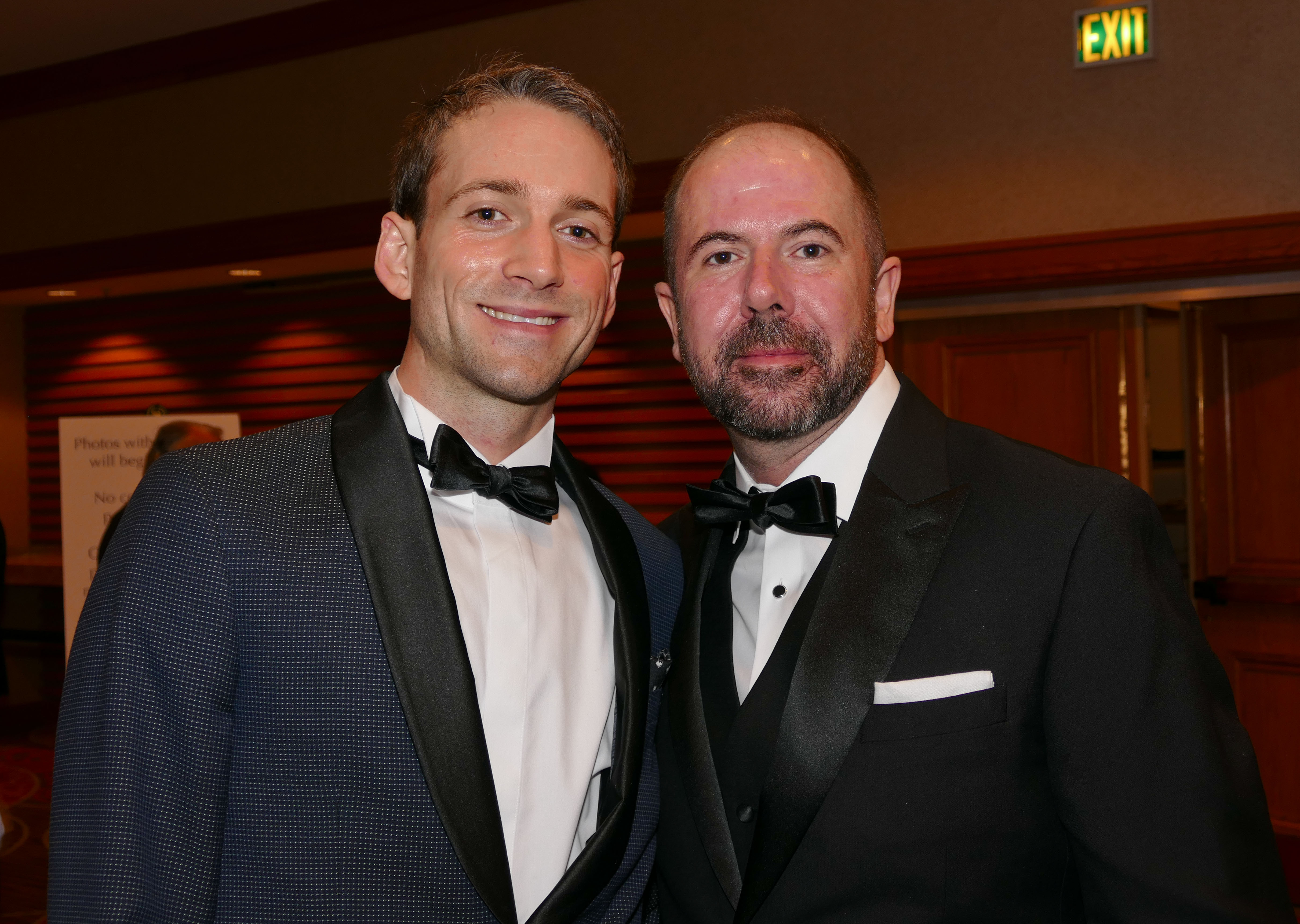 Bret Zingula, left, and Auction Chair Andy Irvine