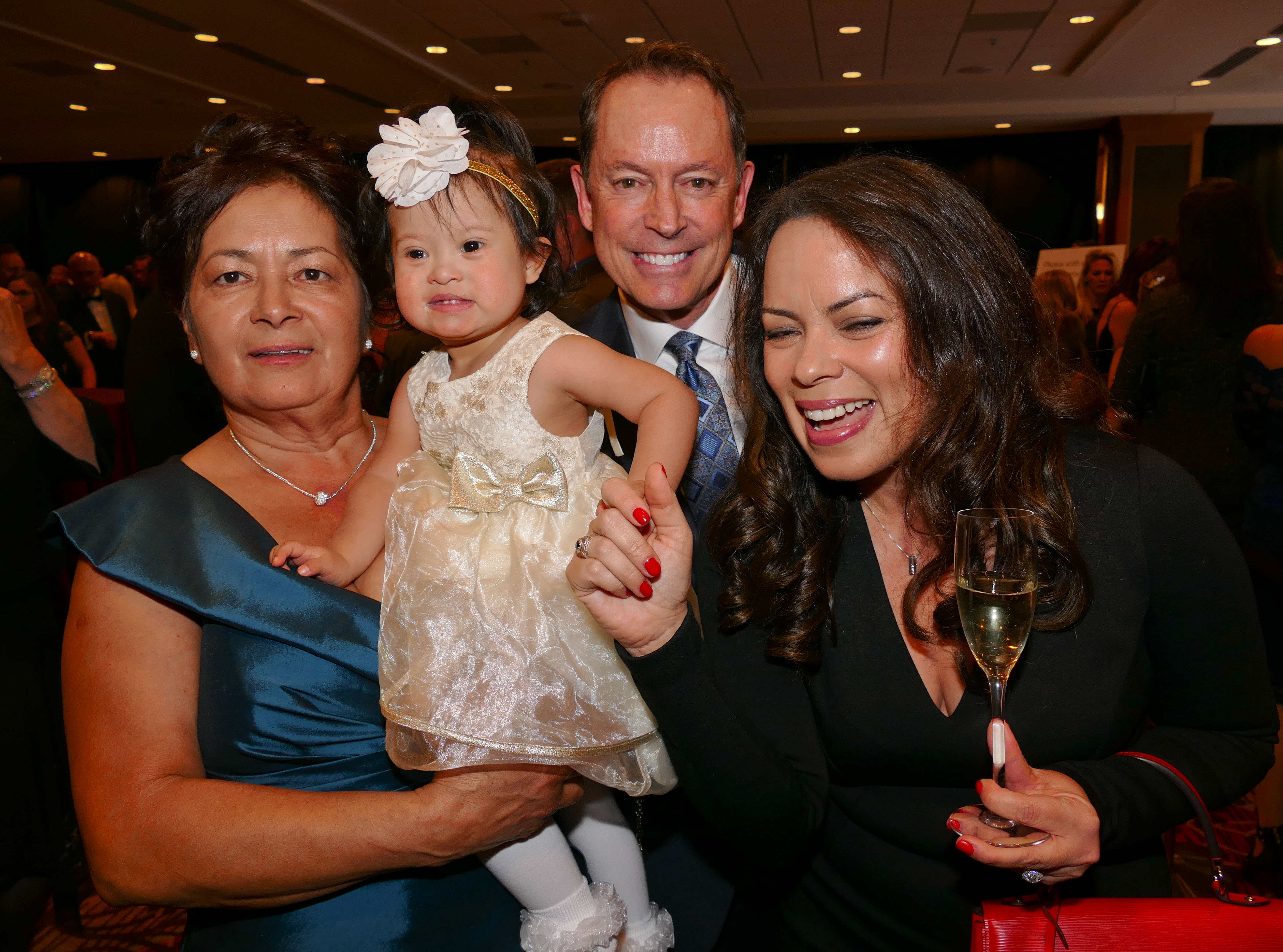 Argentina Romero, left, Emma, Gregg and Janet Hodges