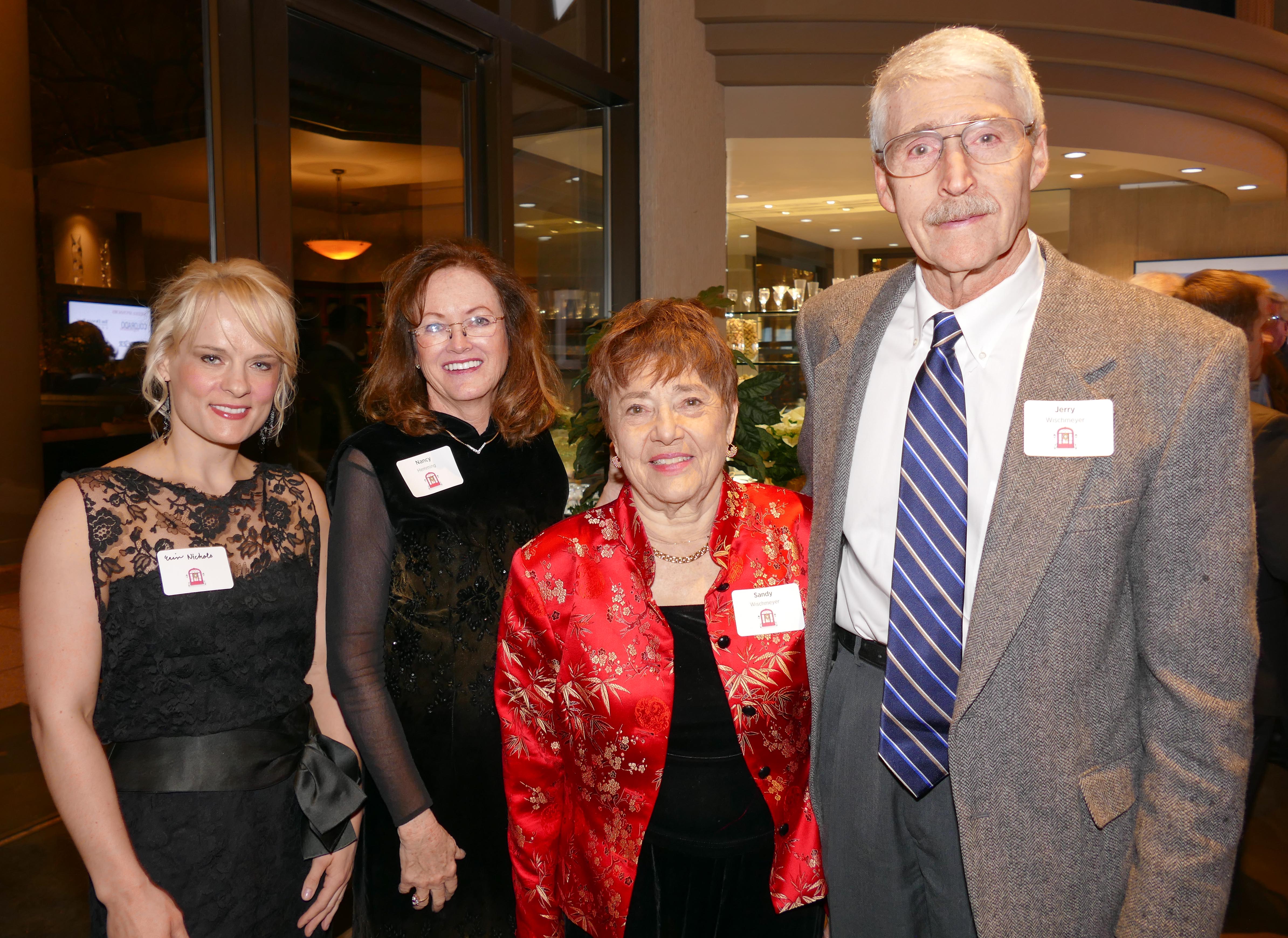 Erin Nichols, left, patron party Co-Chair Nancy Hemming, Sandy and ...