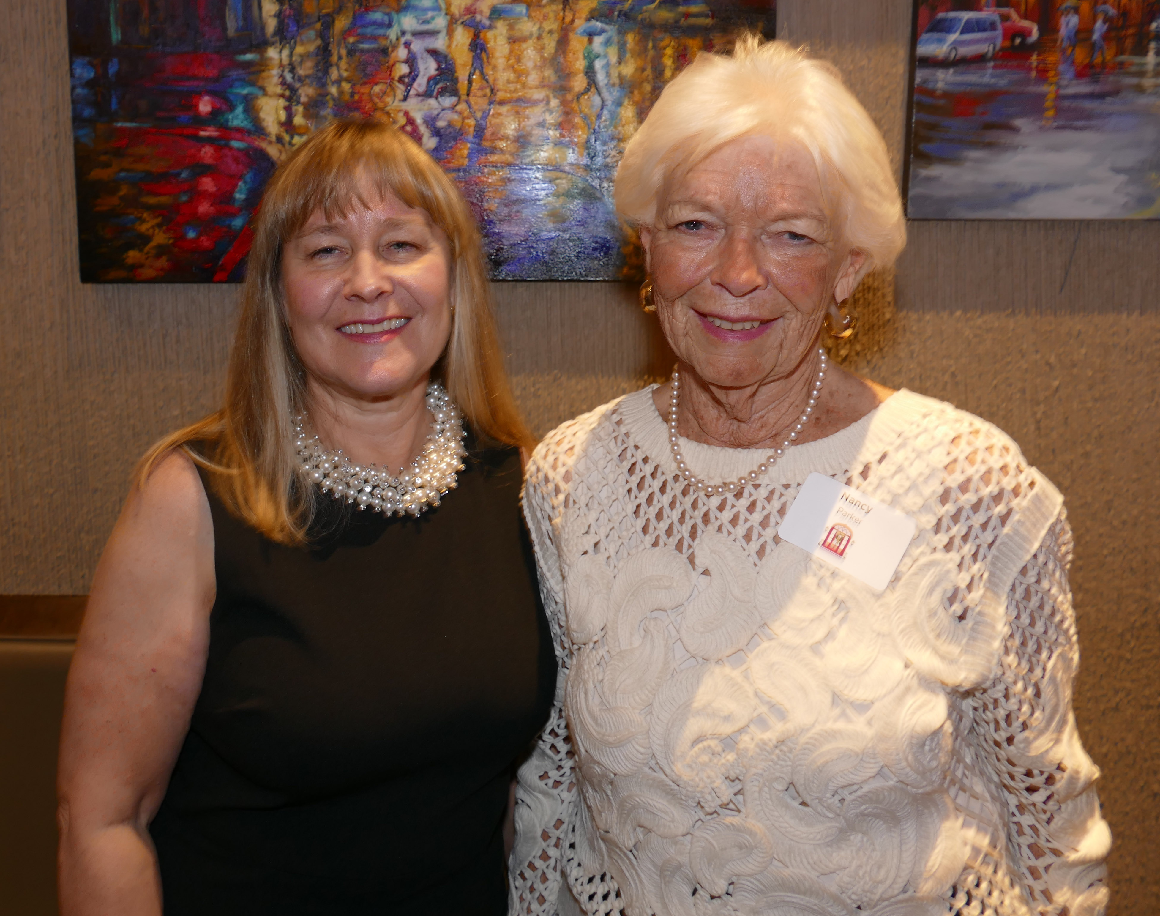 CCO Guild President Edie Bell, left, with outgoing CCO Board President ...