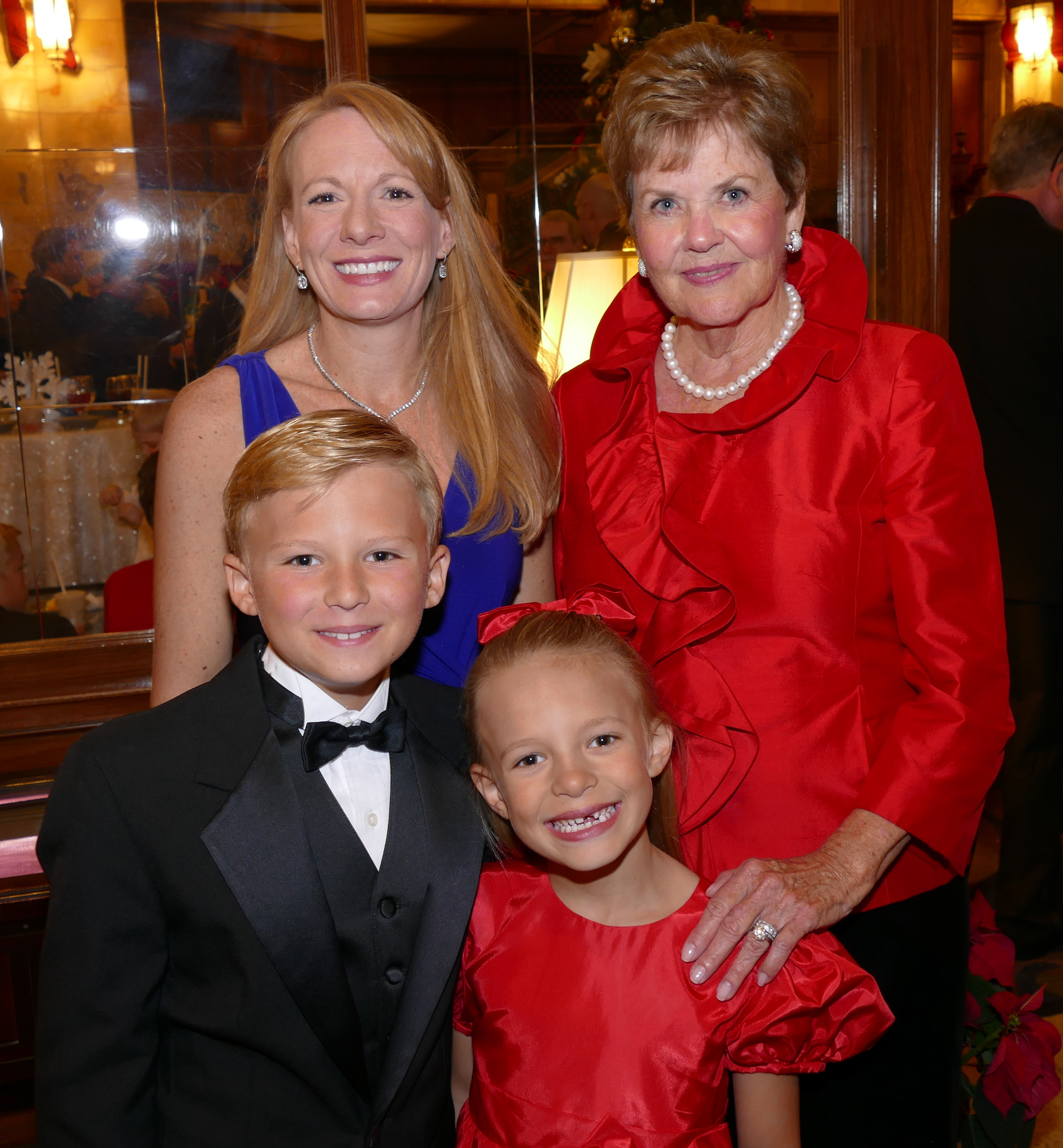 Lisa Cramer, Grant and Sugarplum Caroline and grandmother Nancy Wimbush