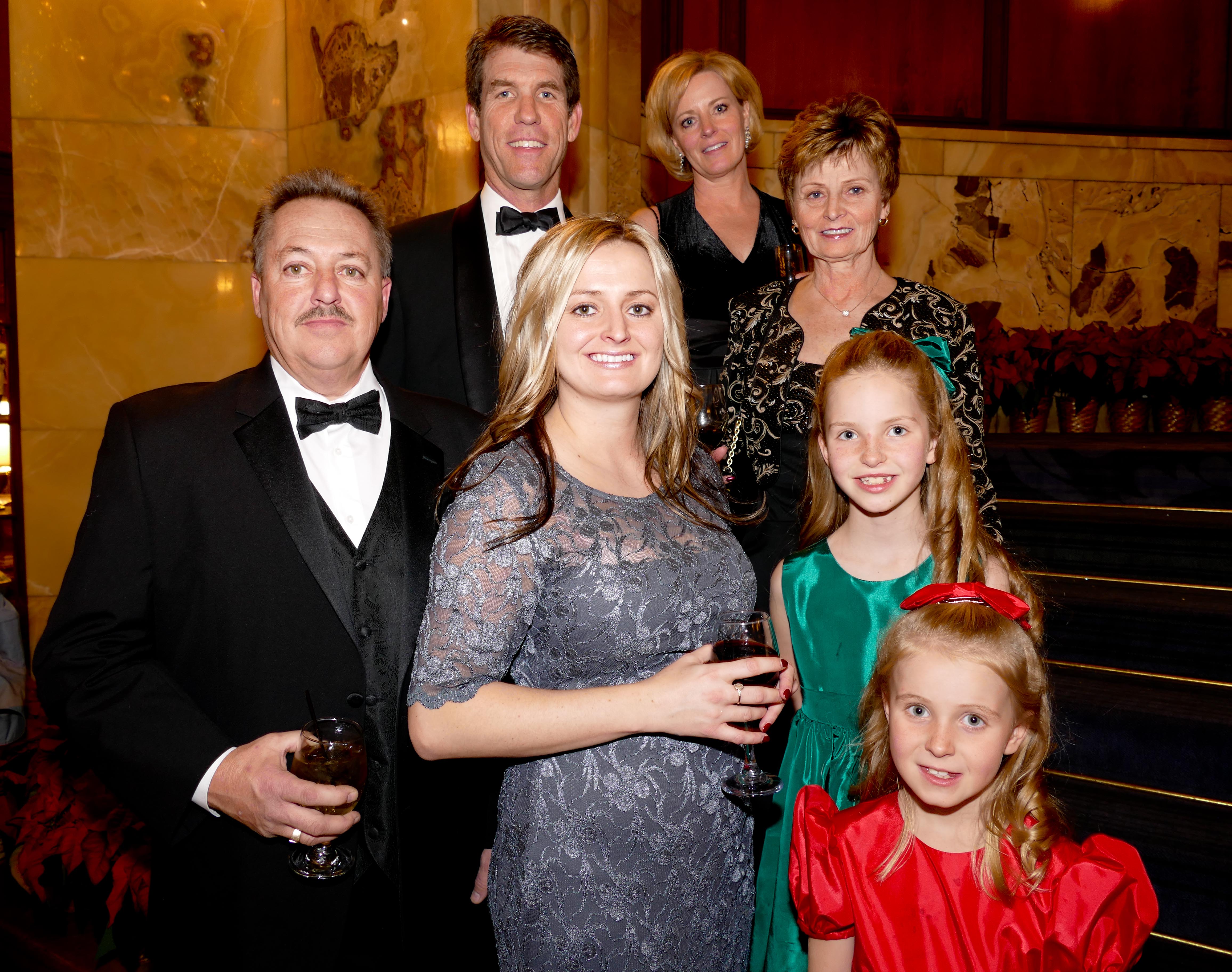 Back row: Dr. Adair and Kellie Prall, Linnette Prall; front: Rick and ...