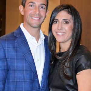 Co-chairs Stephanie Zaitz and Jeremy Abelson (center), with honoree Sam ...