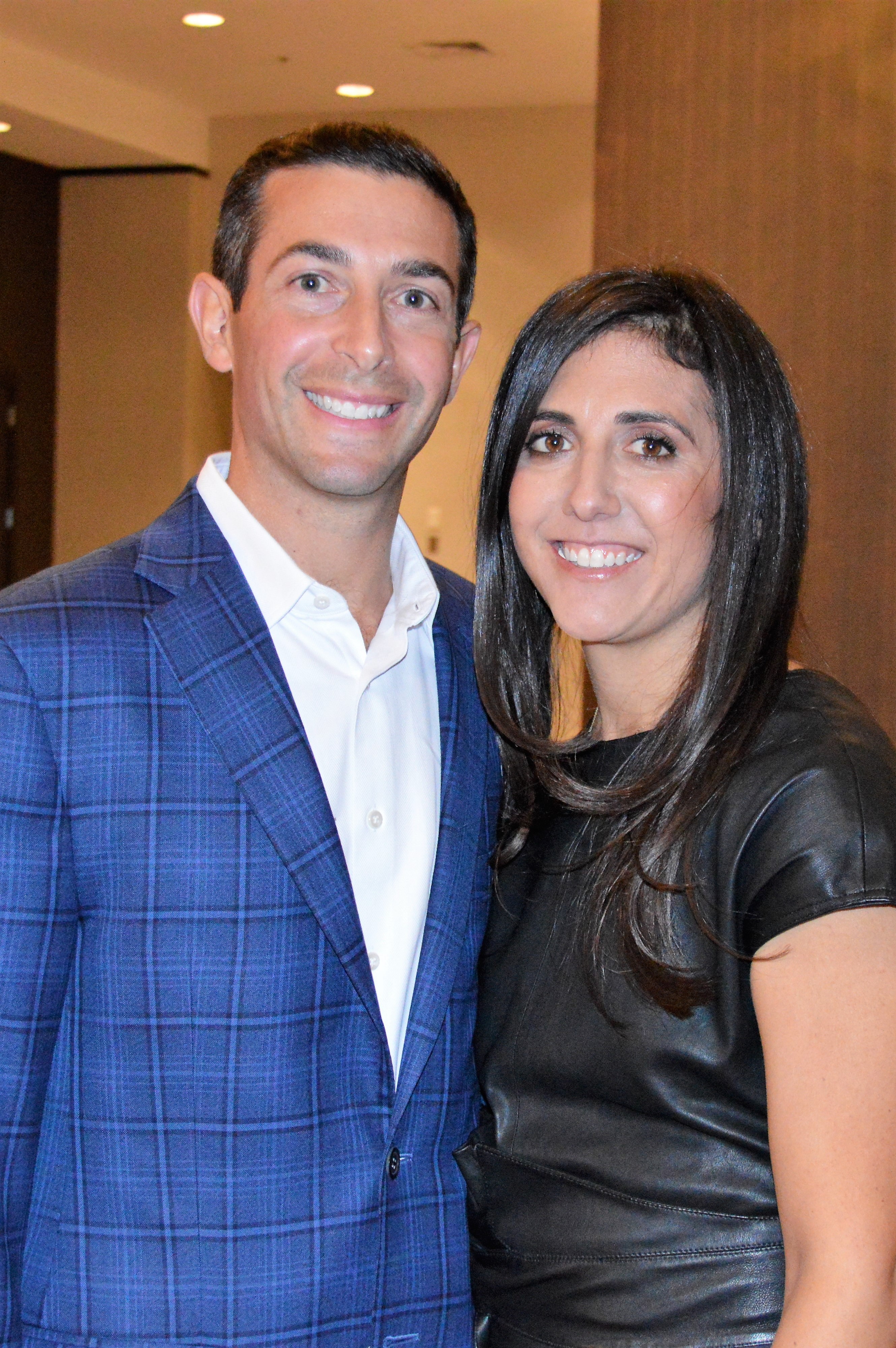 Honoree Sam Zaitz, with wife and event co-chair Stephanie Zaitz