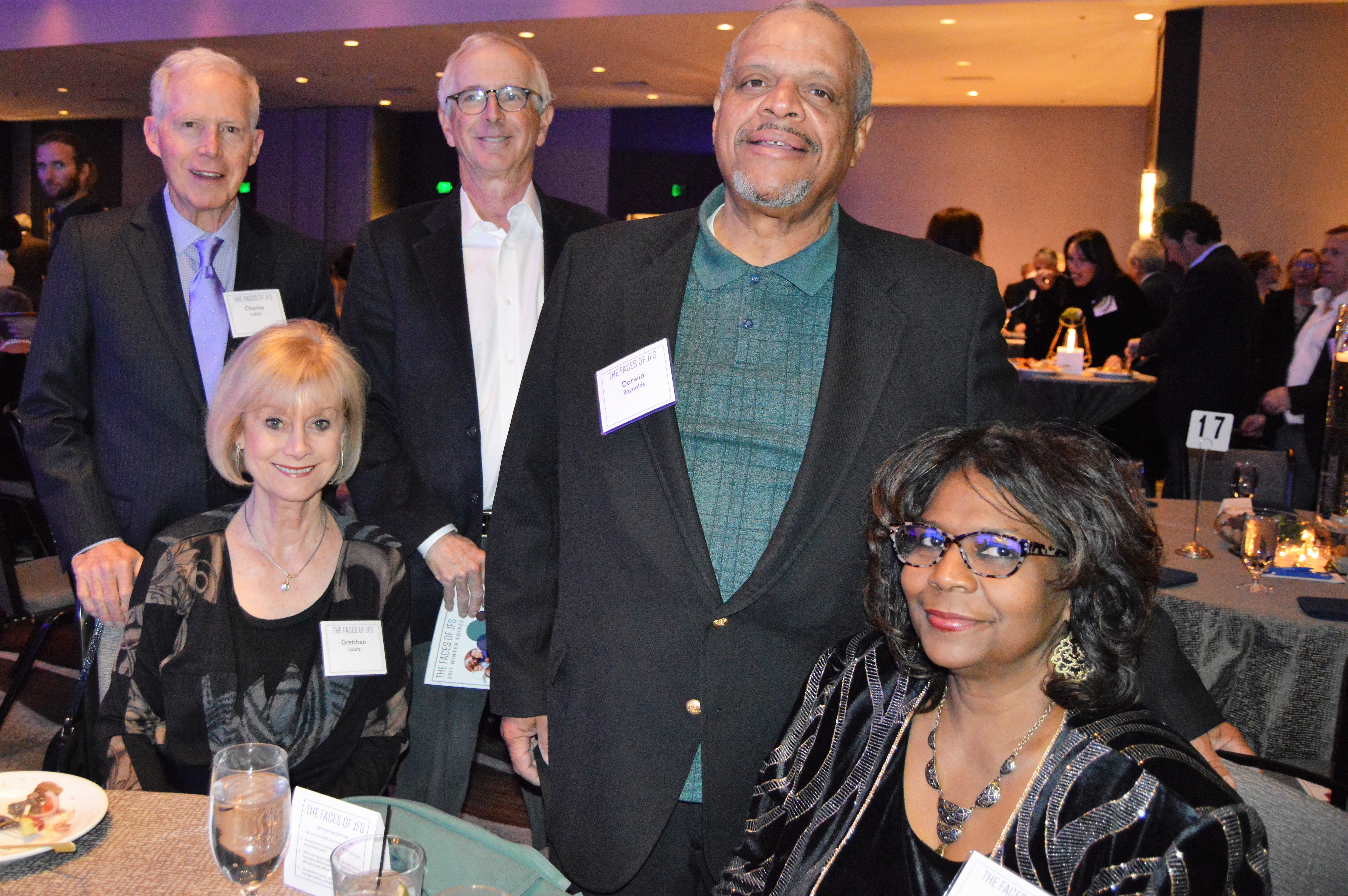 (l to r): Charles and Gretchen Lobitz, Howard Selinger, Darwin Reynold ...