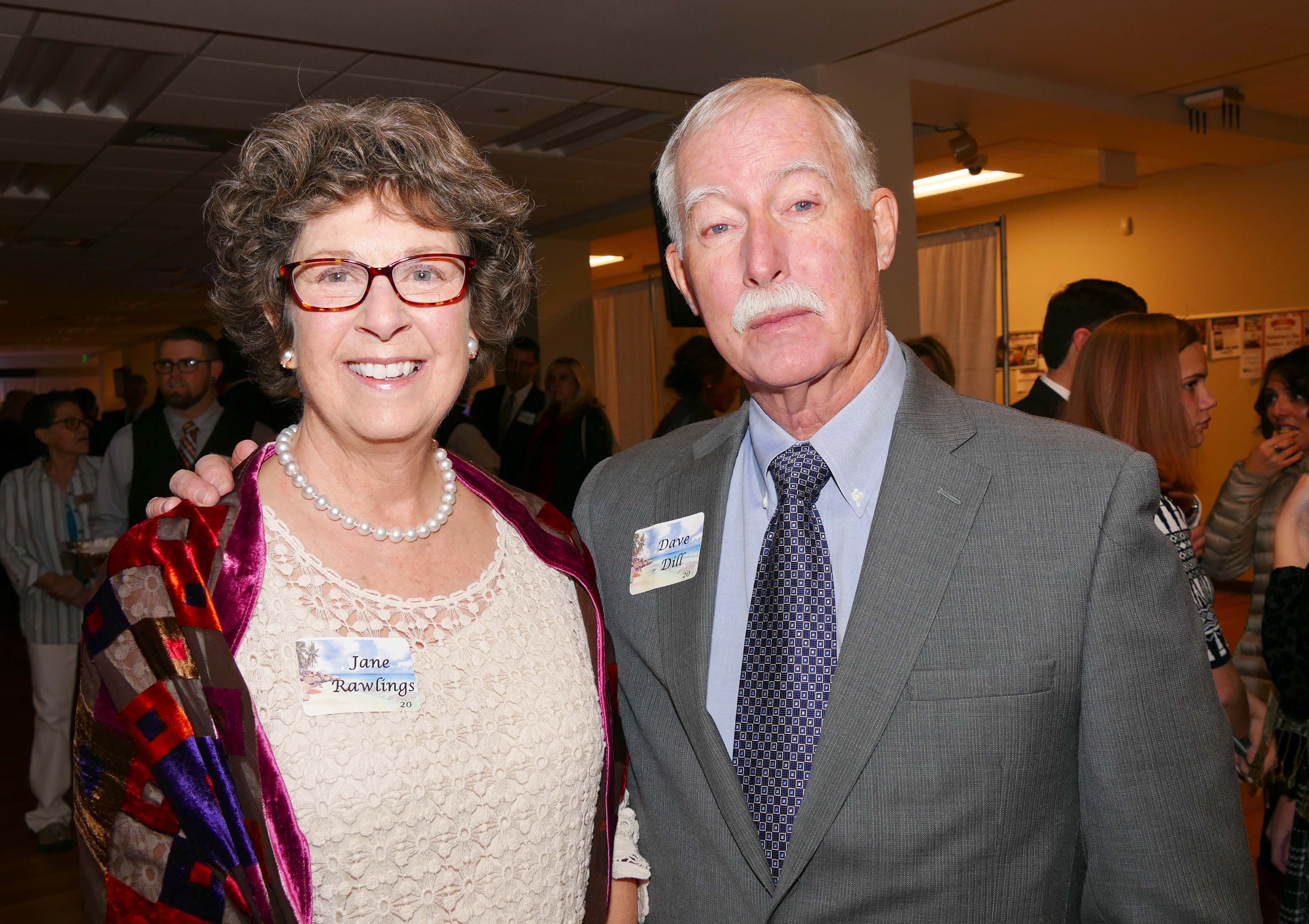 Jane Rawlings (PCC HOF '17) and Dave Dill