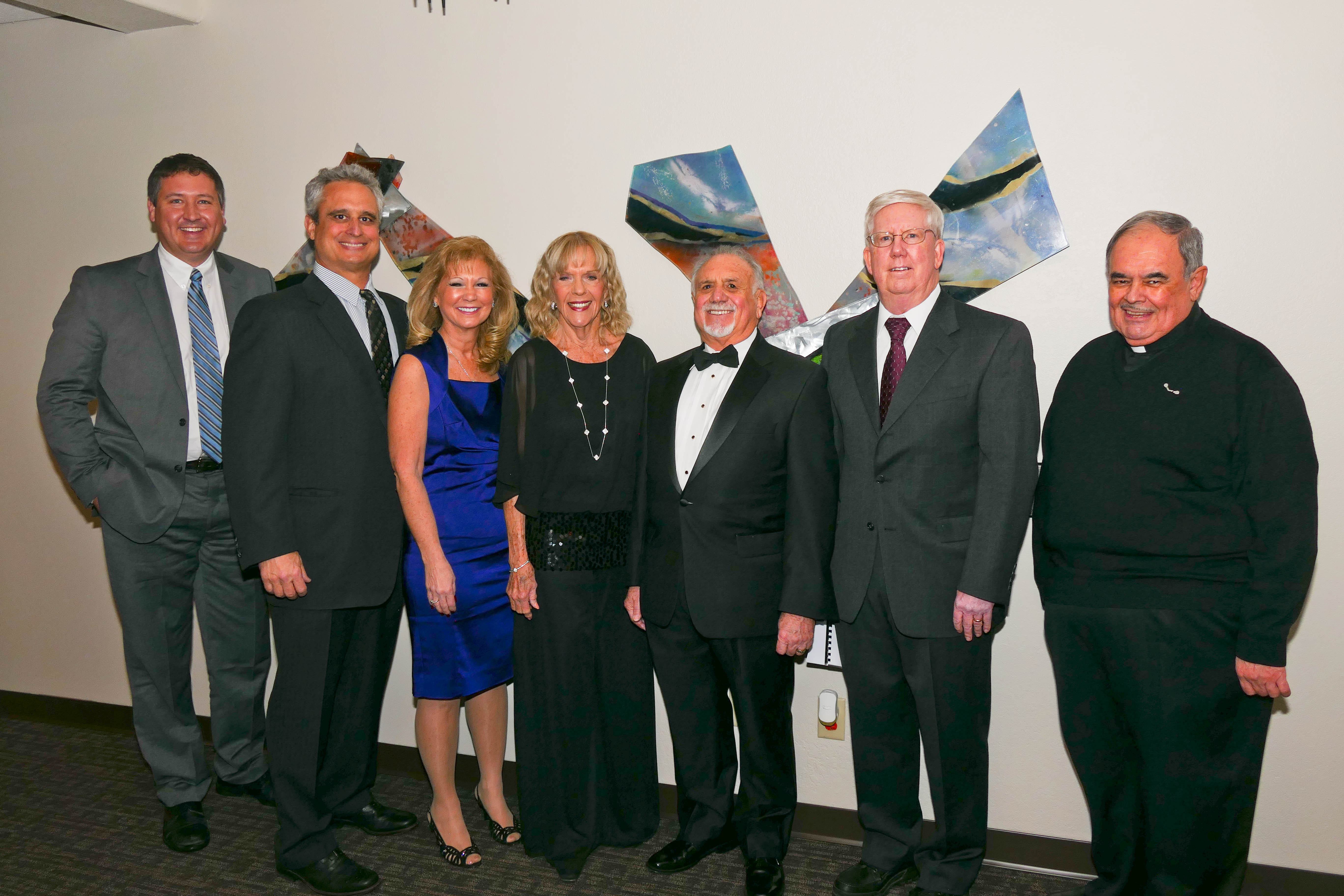 Andy Koen, left, Dan DeRose, Dr Patty Erjavec, Dee Rogers Brown, the ...