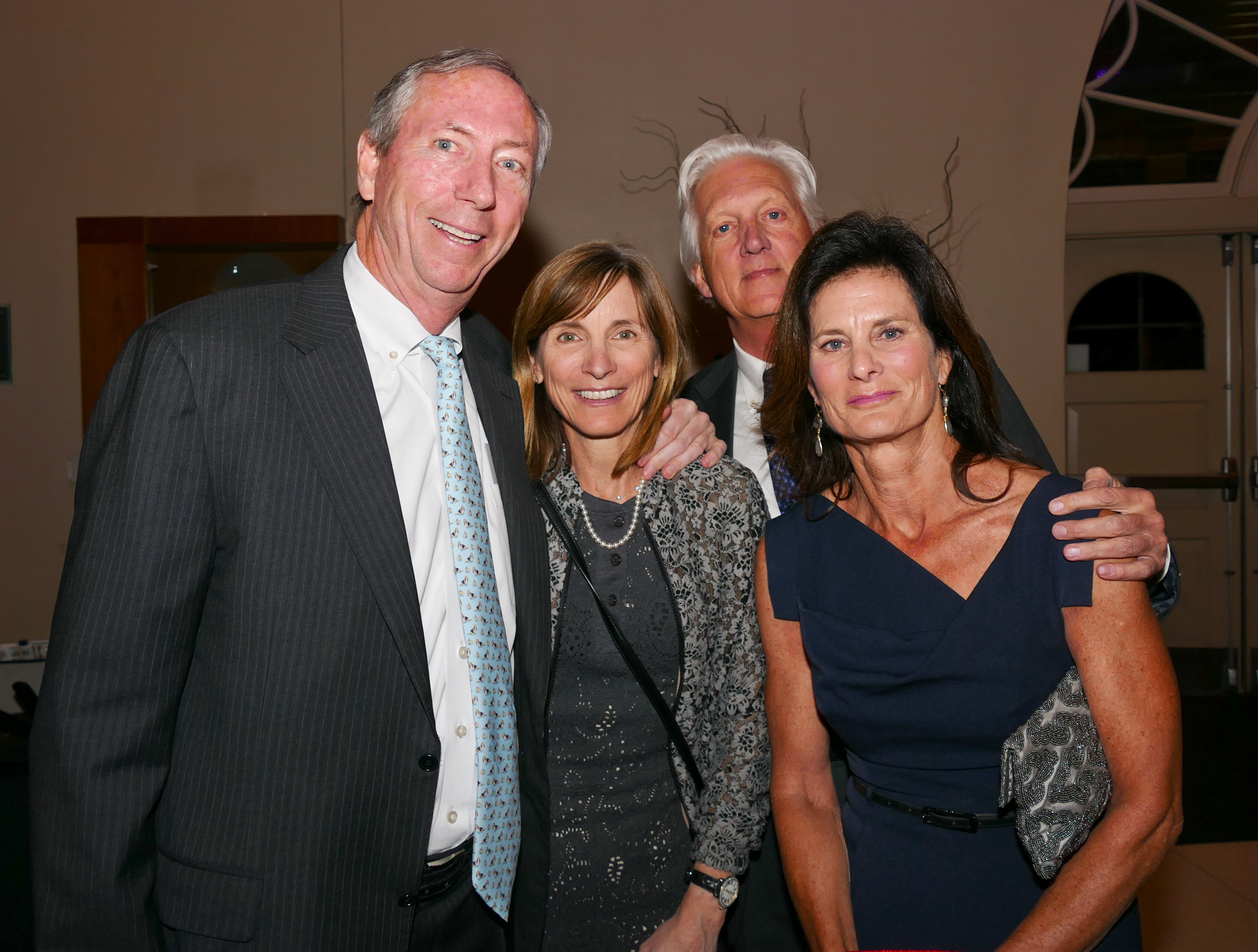 Jack and Suzanne Robertson, left, with Ford and Ann Frick