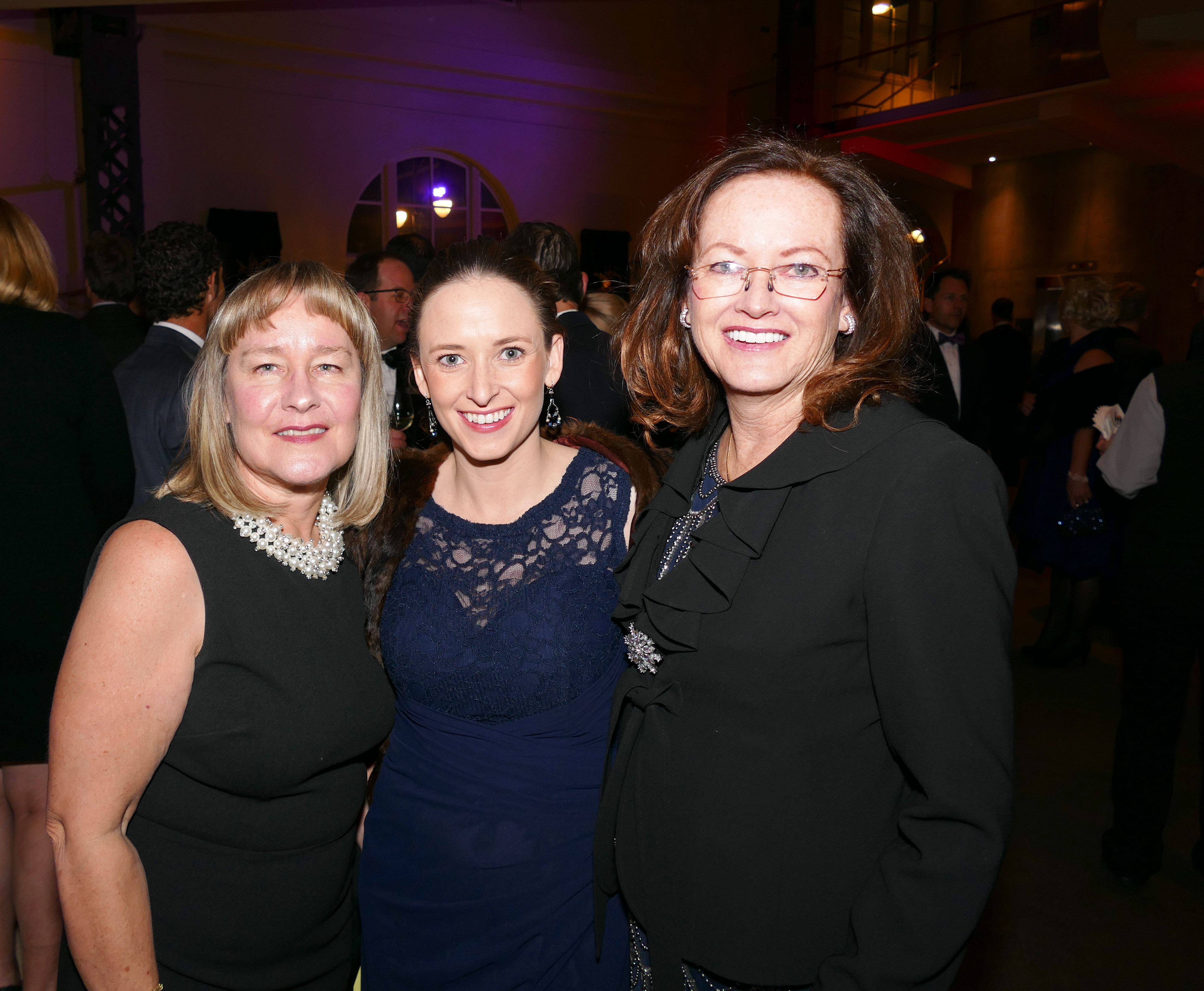 Edie Bell, left, Emily Hemming and Nancy Hemming