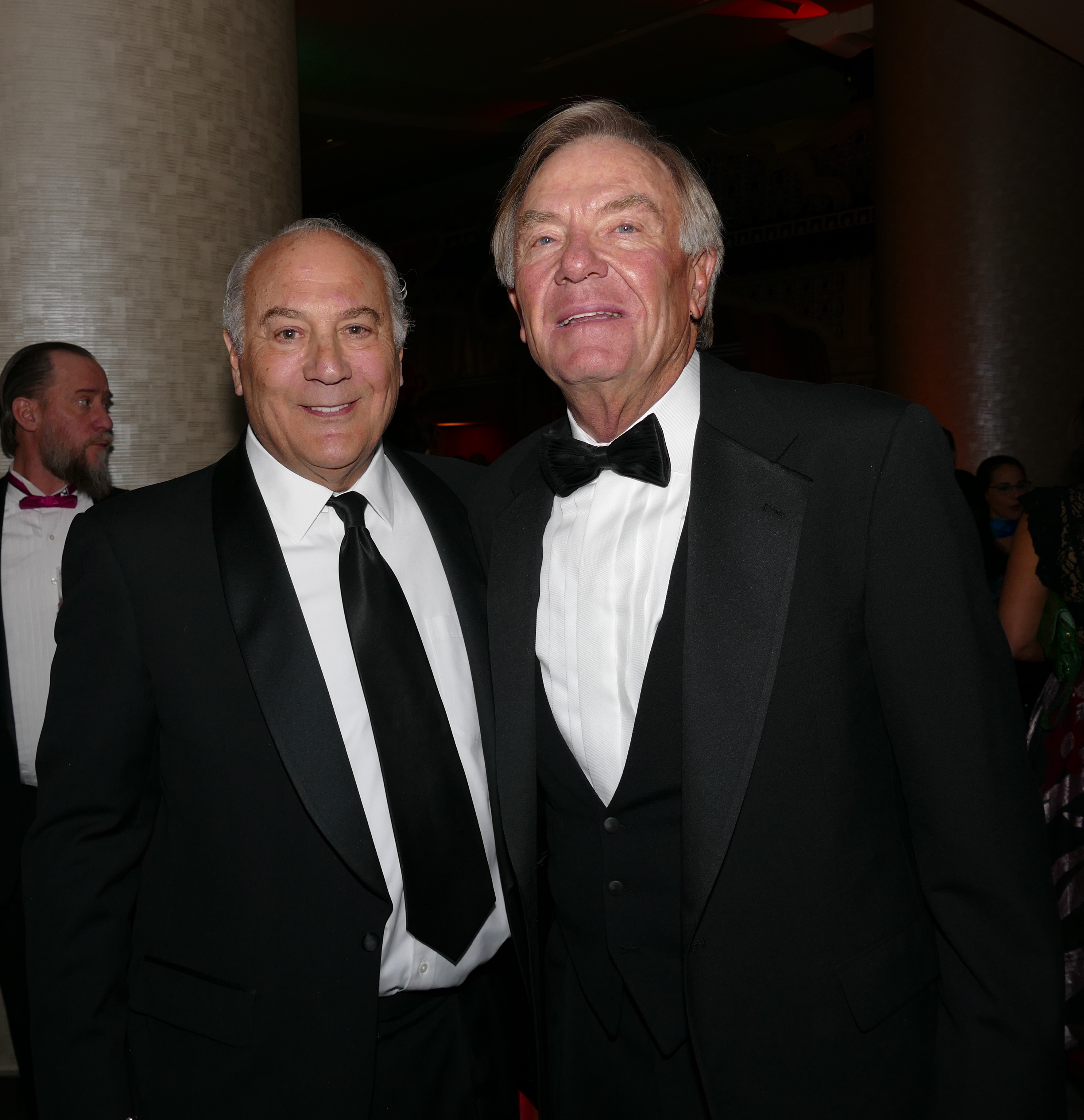 David Engleberg, left, and Rich Schierburg (both on the board)