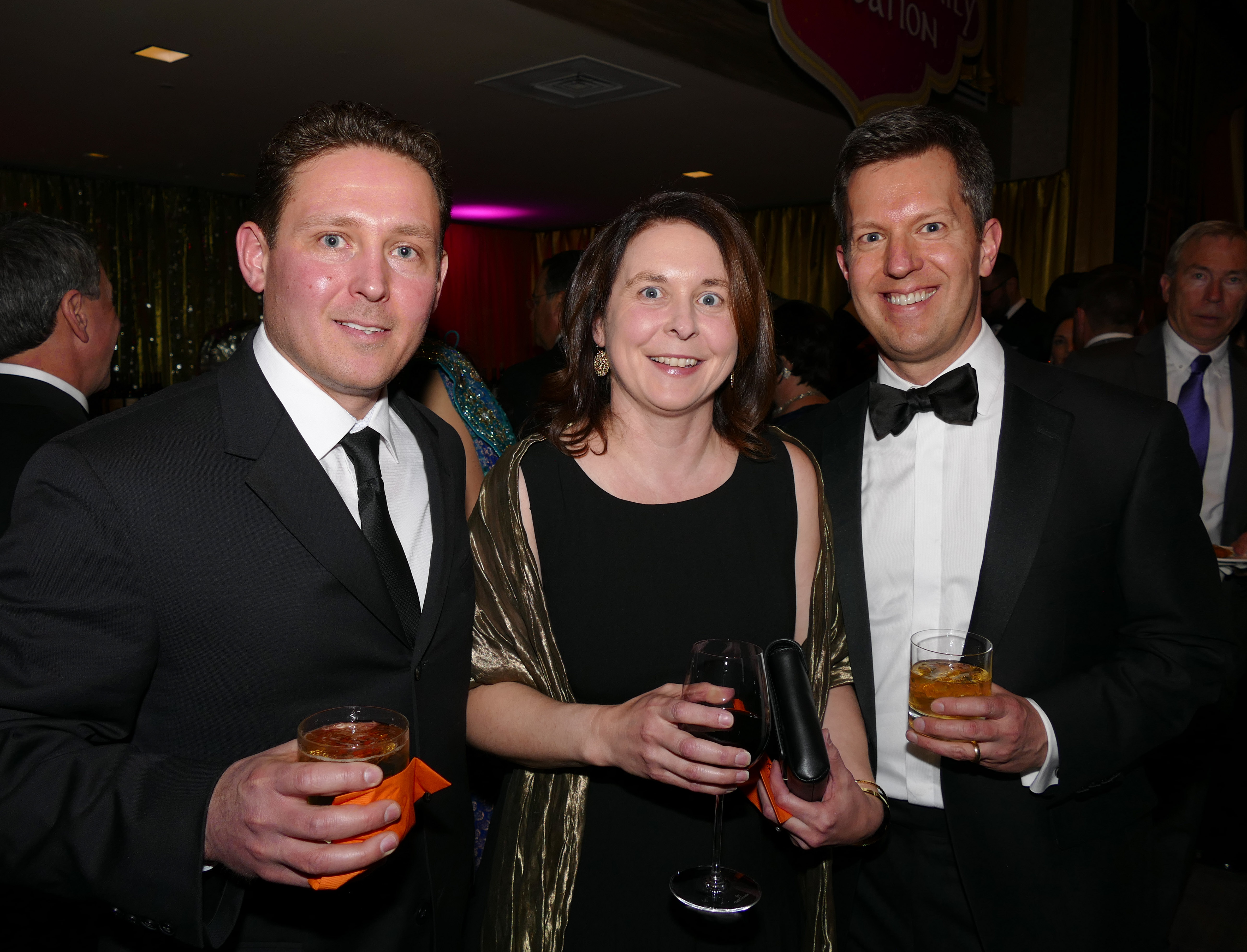 Nick and Kaci Chacon, left, with Dave Beuther