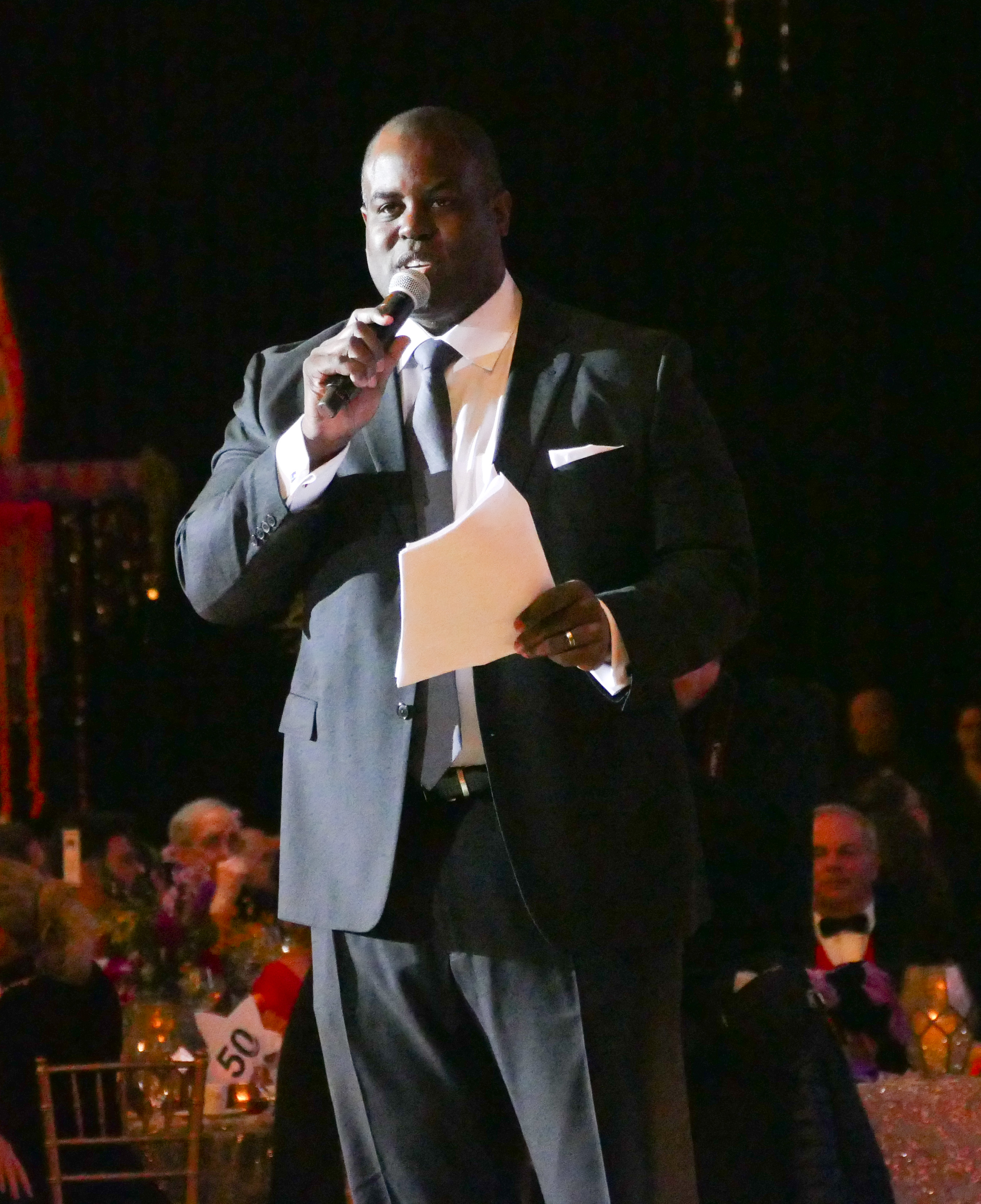 Reggie Rivers served as auctioneer