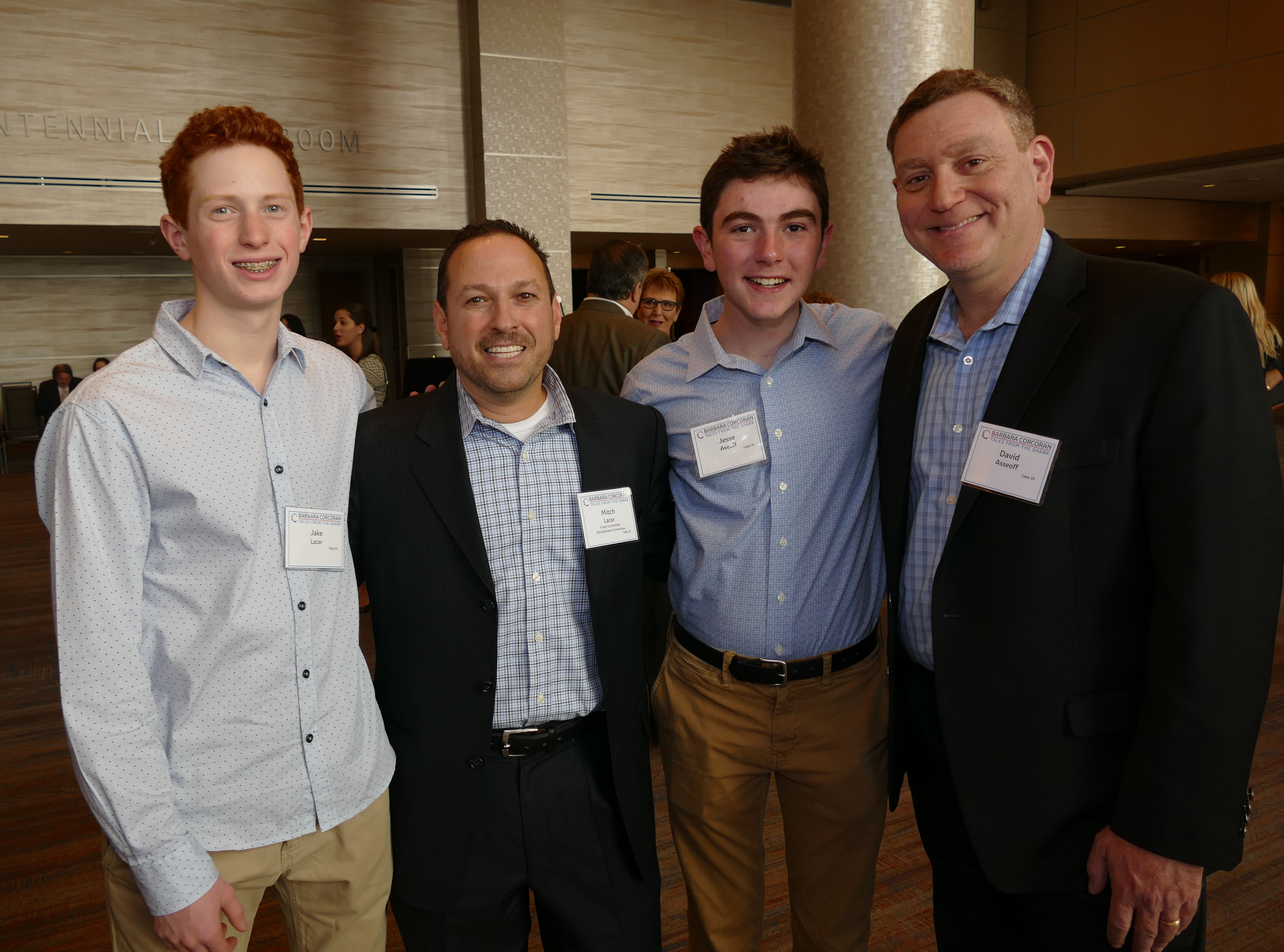 Jake Lazar, left, Mitch Lazar, Jesse Aseoff and David Asseoff