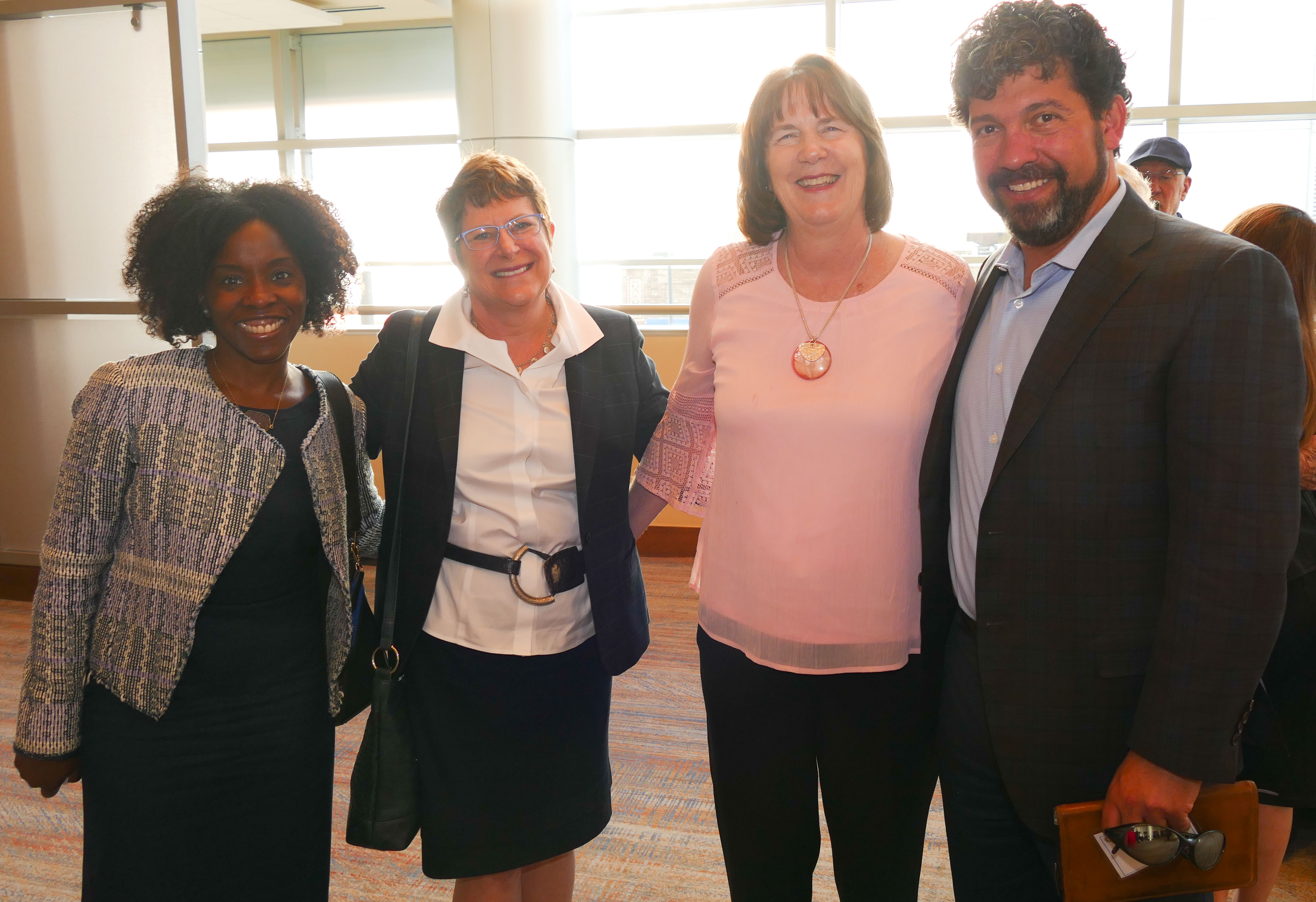 Akasha Absher, left, Susie Moss, Debbie Zimmerman and Ben Valore-Caplan
