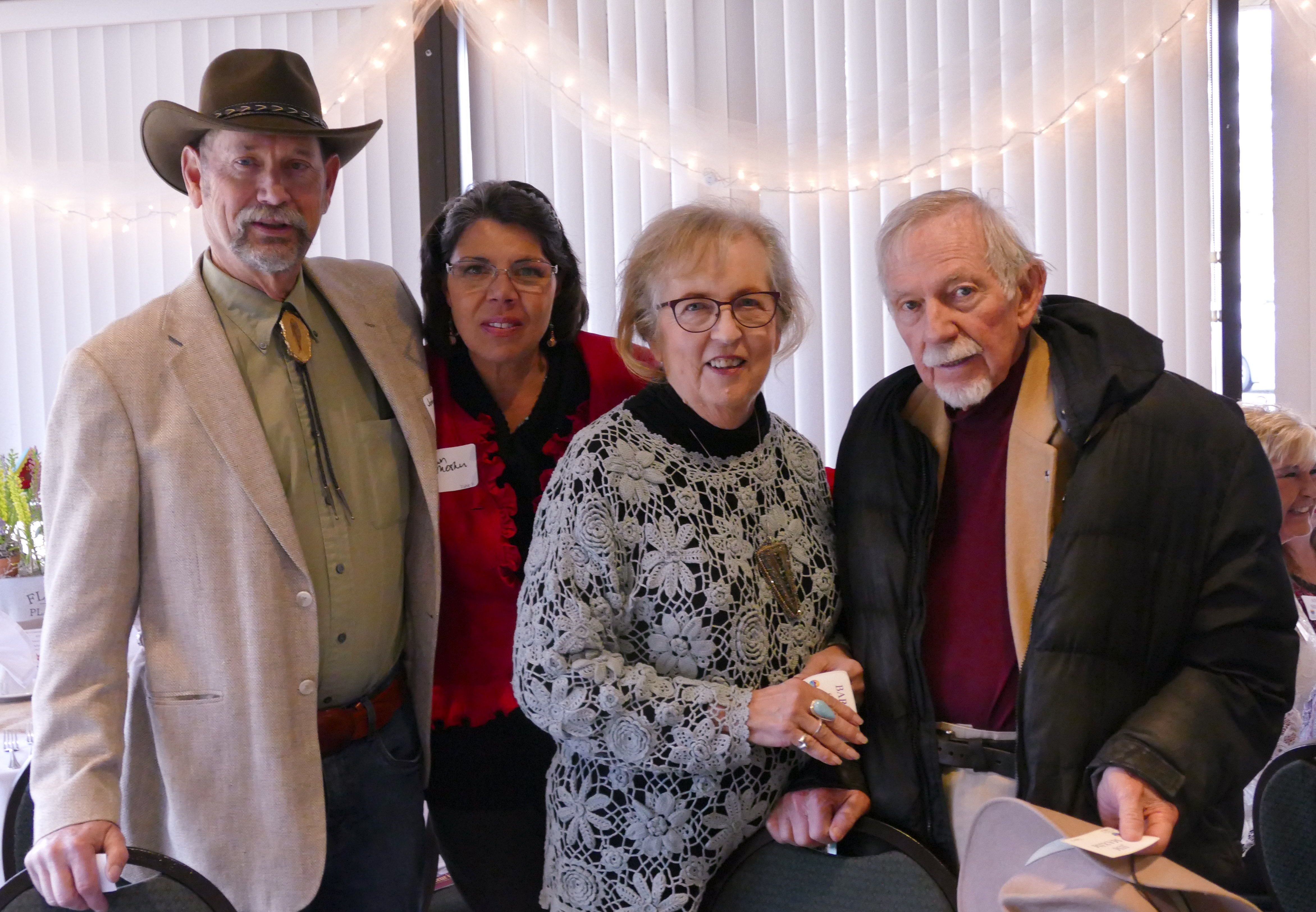 John and Dawn Mosher, left, with Barbara Smith and Jim Maxon