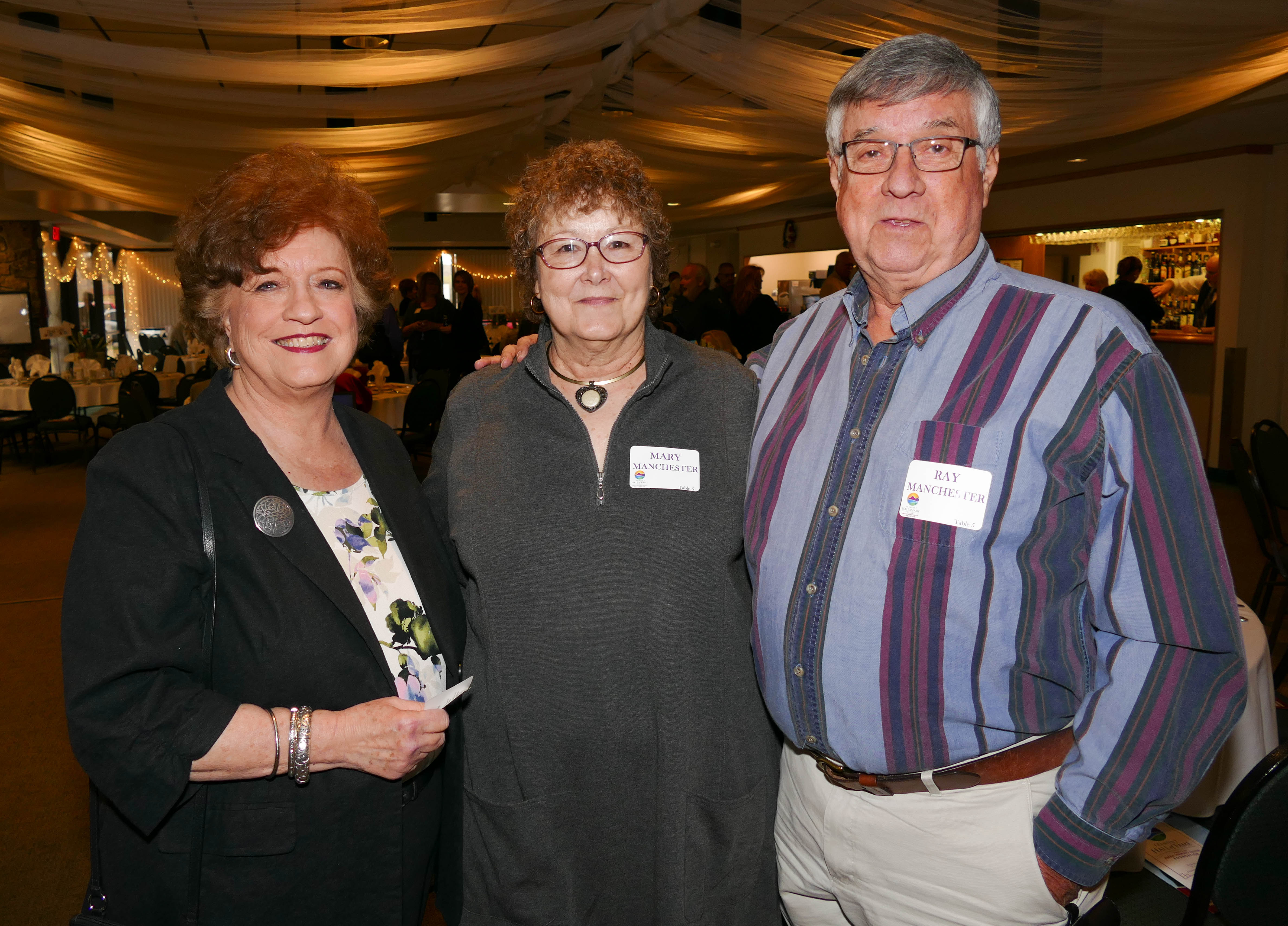 Suzanne Wilson, left, Mary and Ray Manchester