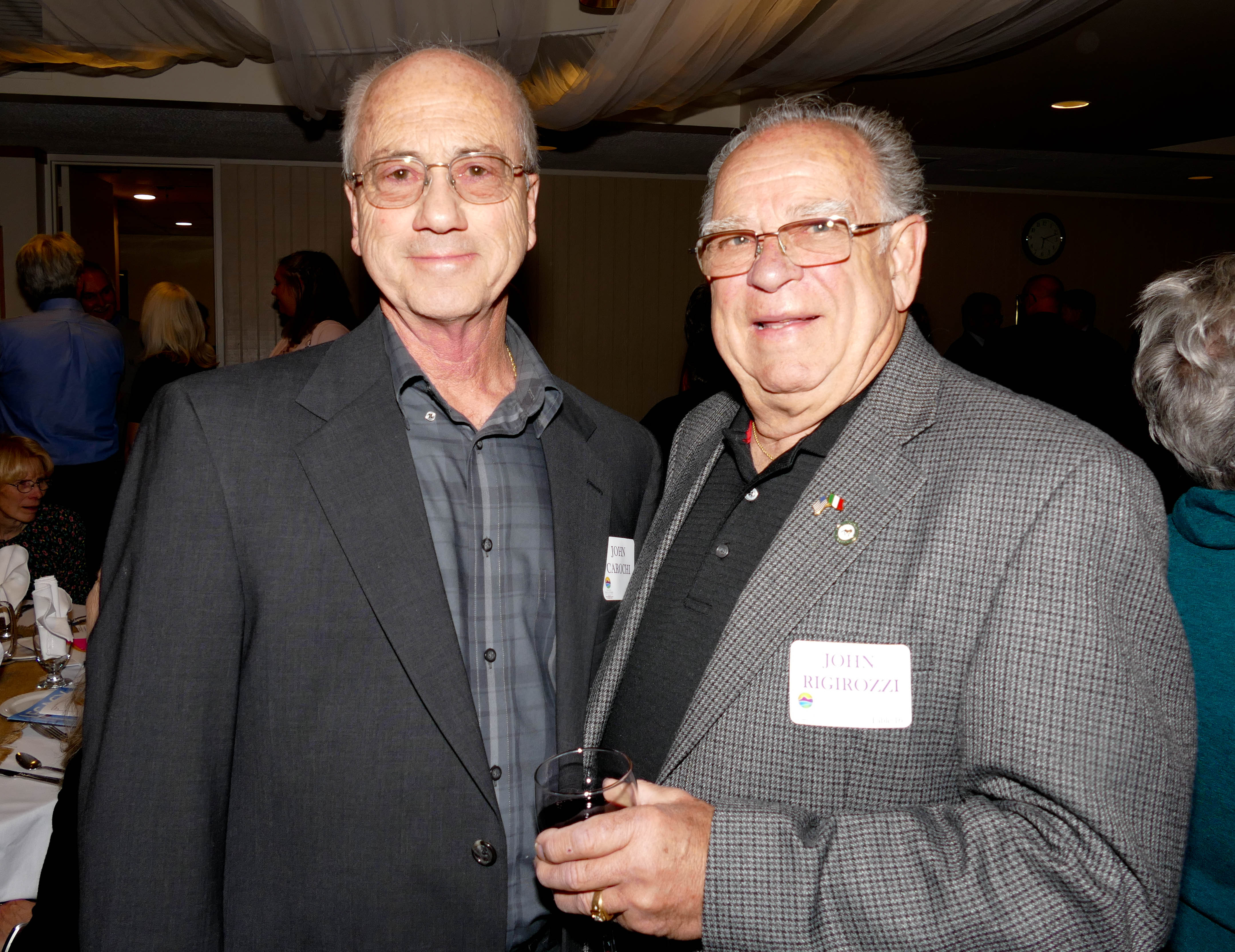John Carochi, left, and John Rigirozzi
