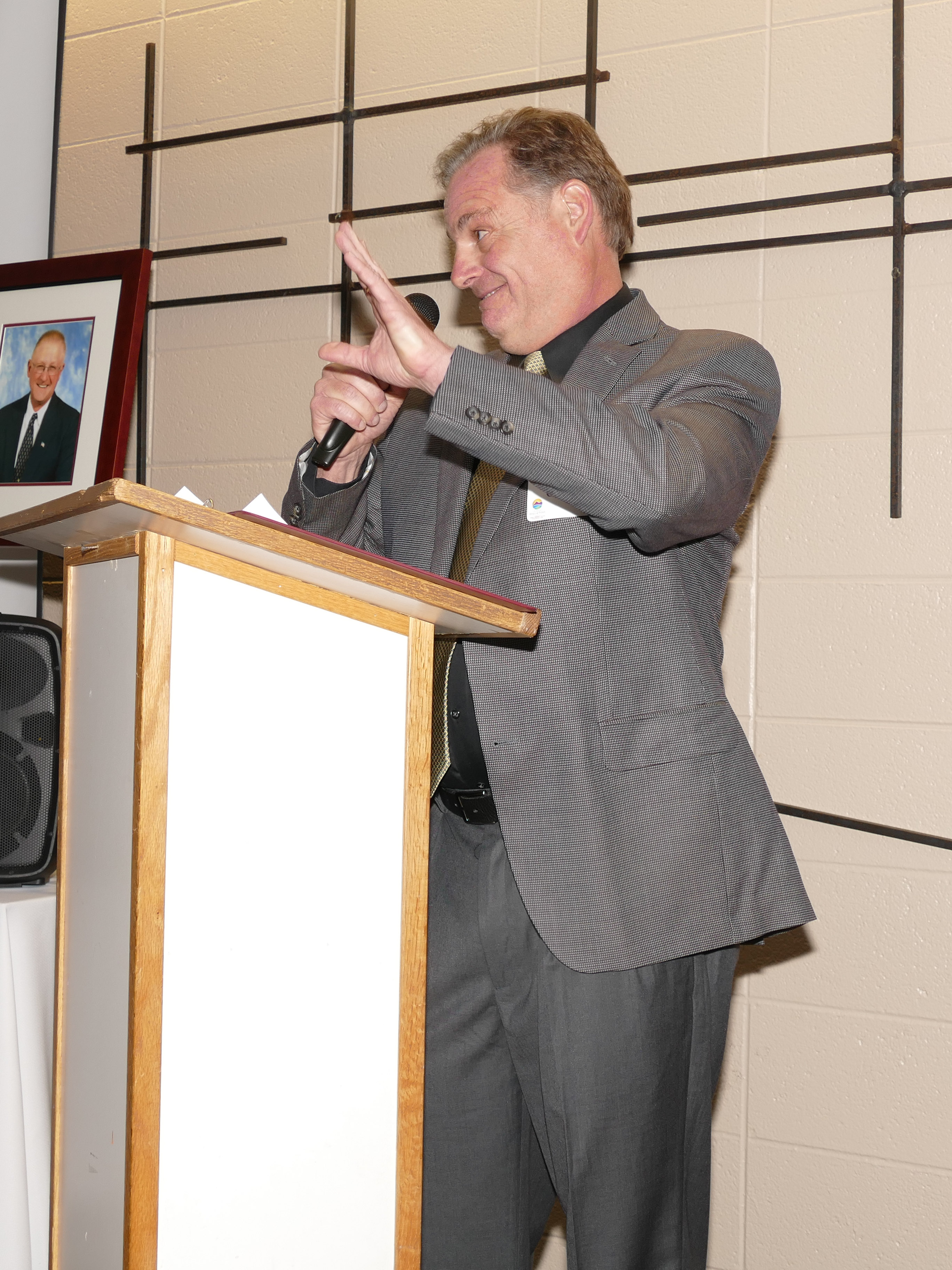 "I crack myself up," joked Larry Oddo