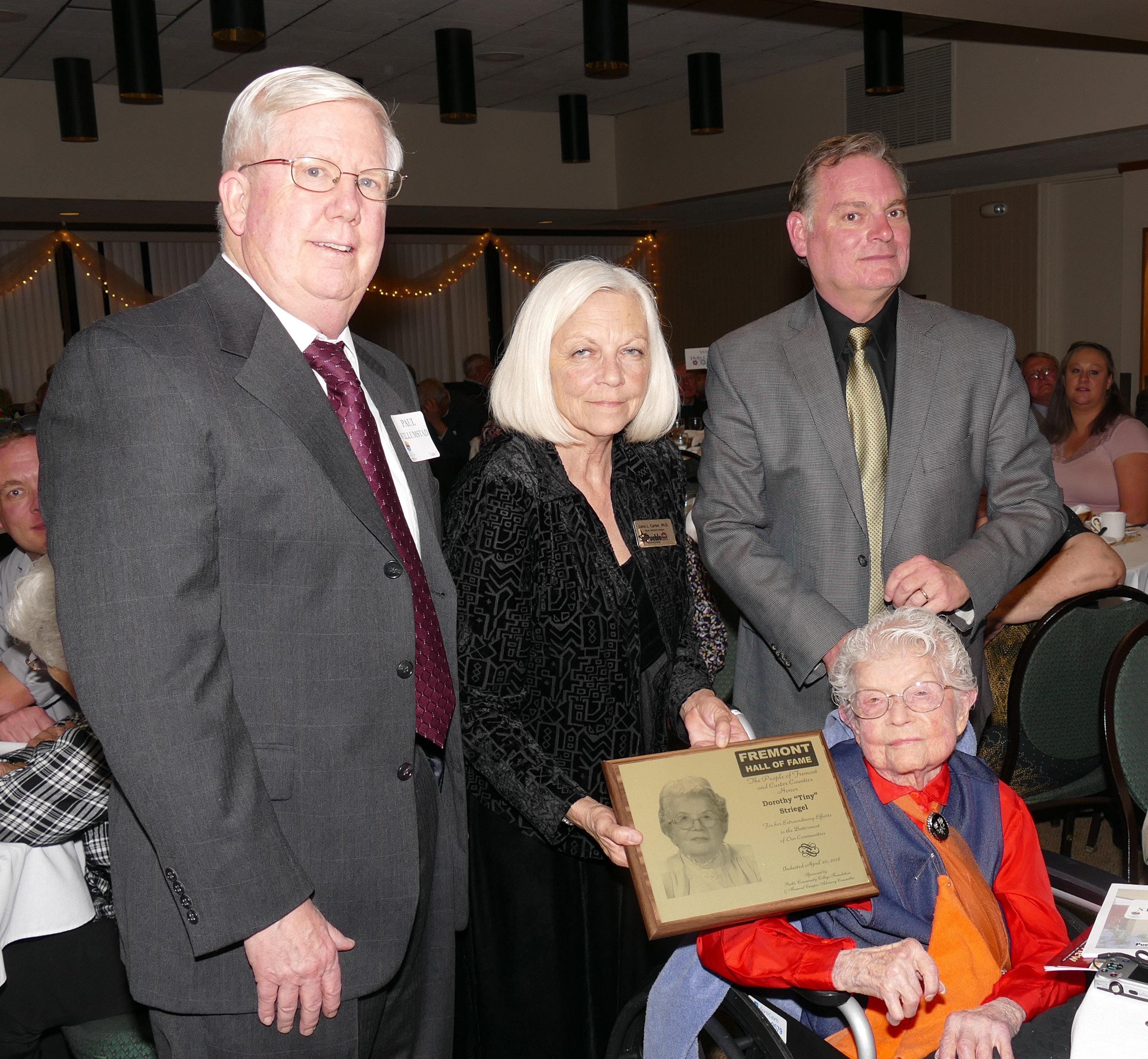 Paul Willumstad, Dr. Lana Carter, Larry Oddo and Tiny Striegel