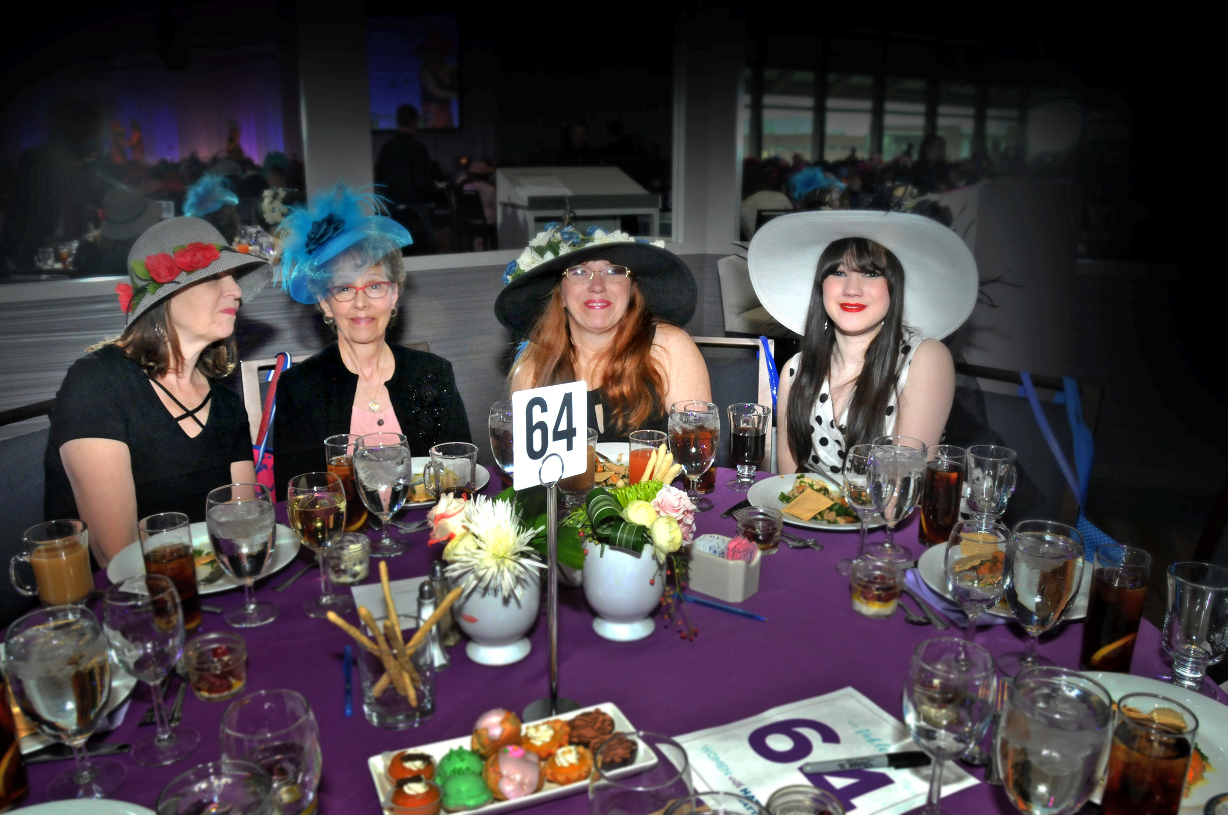 Enjoying the luncheon program