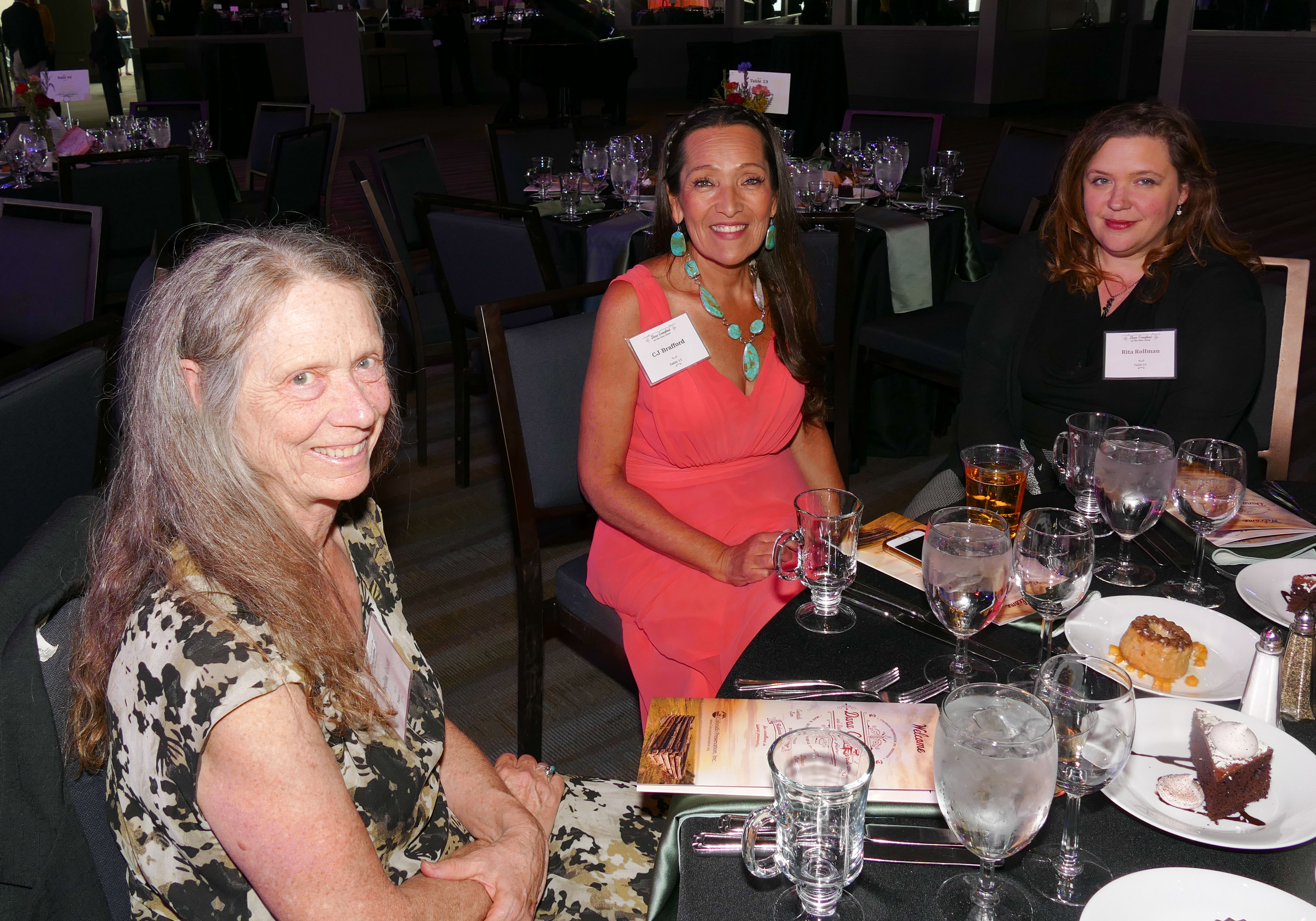 Sheila Goff, left, CJ Brafford and Rita Rollman (CJ accepted the award ...