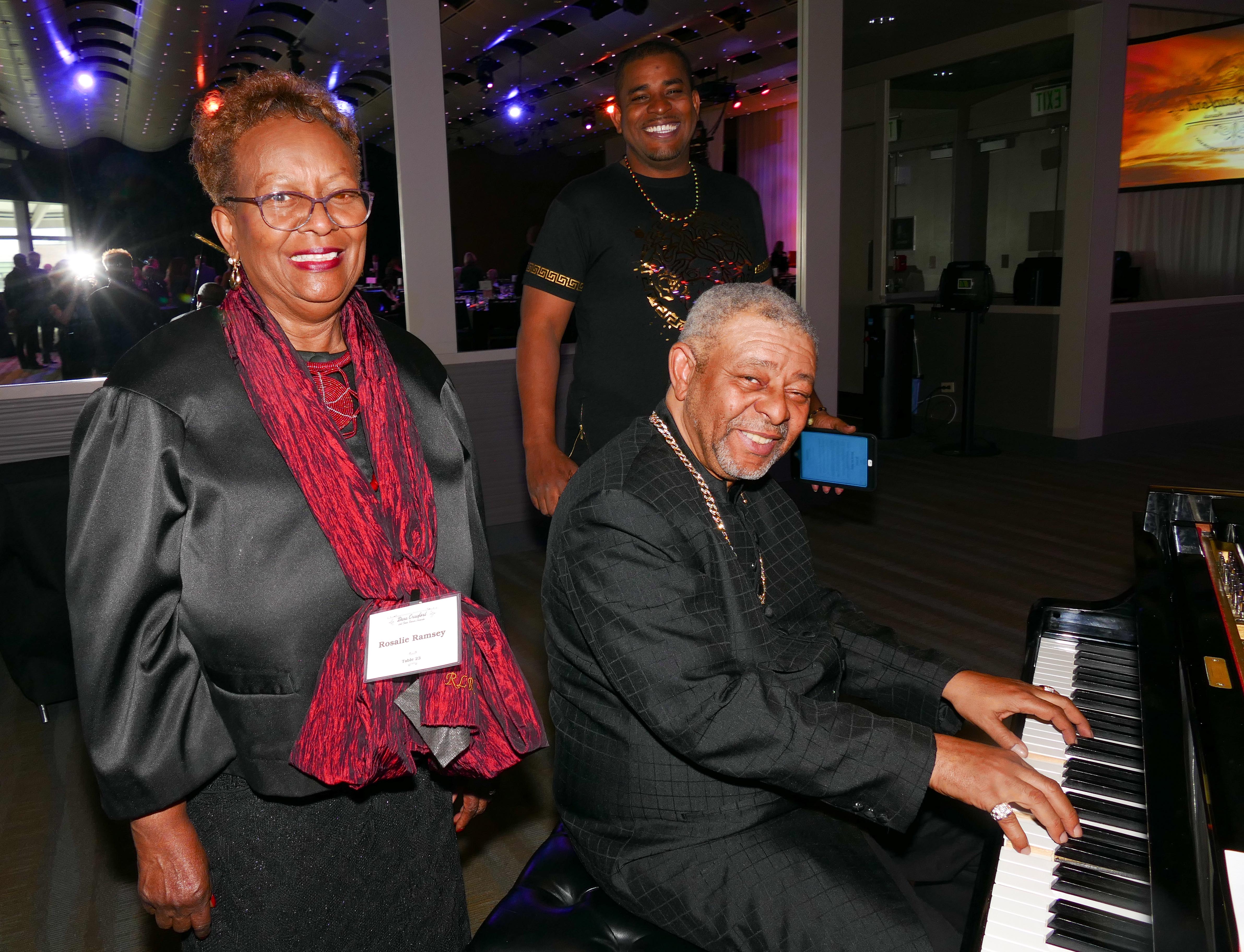 Rosalie Ramsey and her husband, pianist Mallory Williams and their son ...