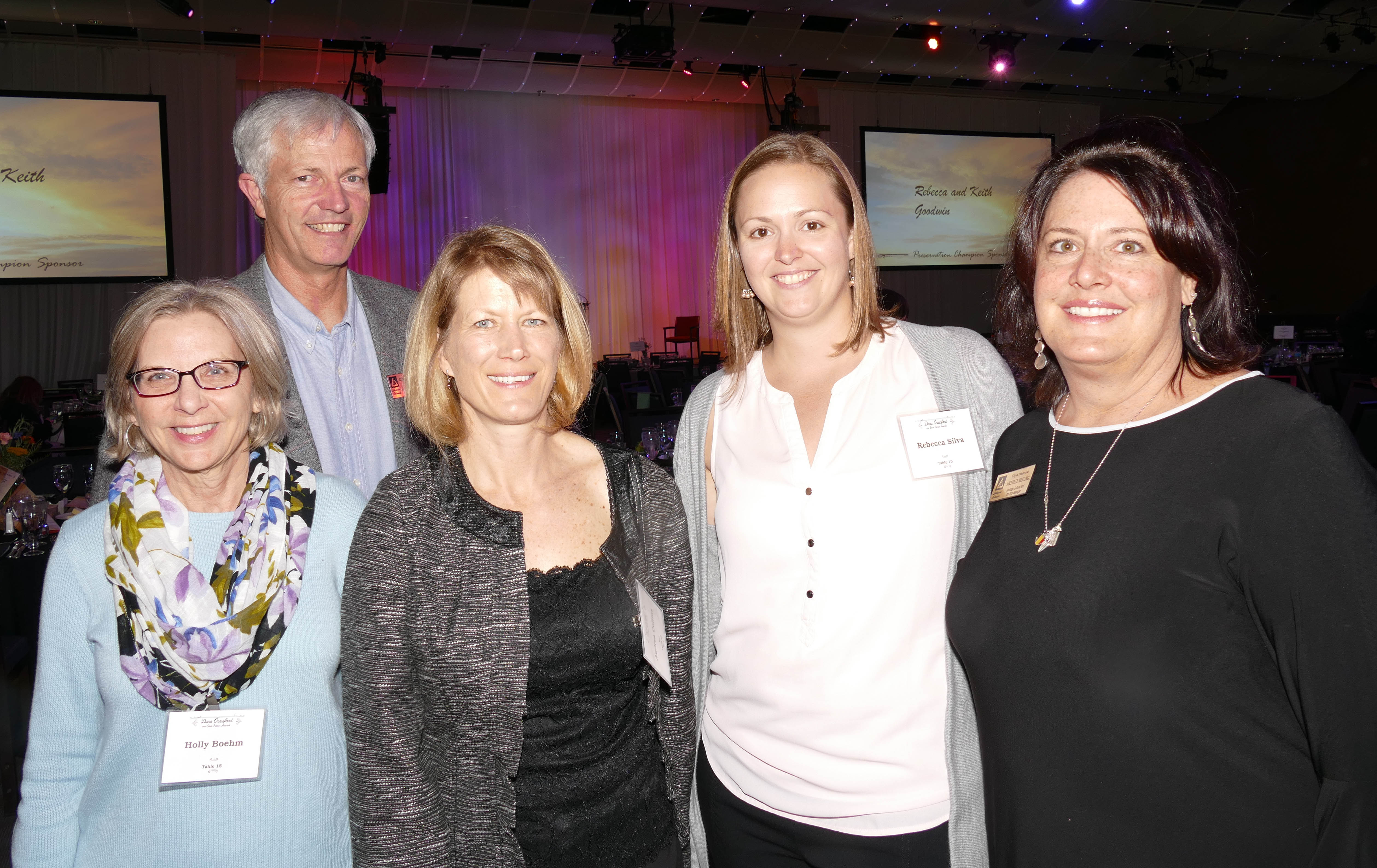 Holly Boehm, left, David Schaaf, Andrea Collins, Rebecca Silva and ...
