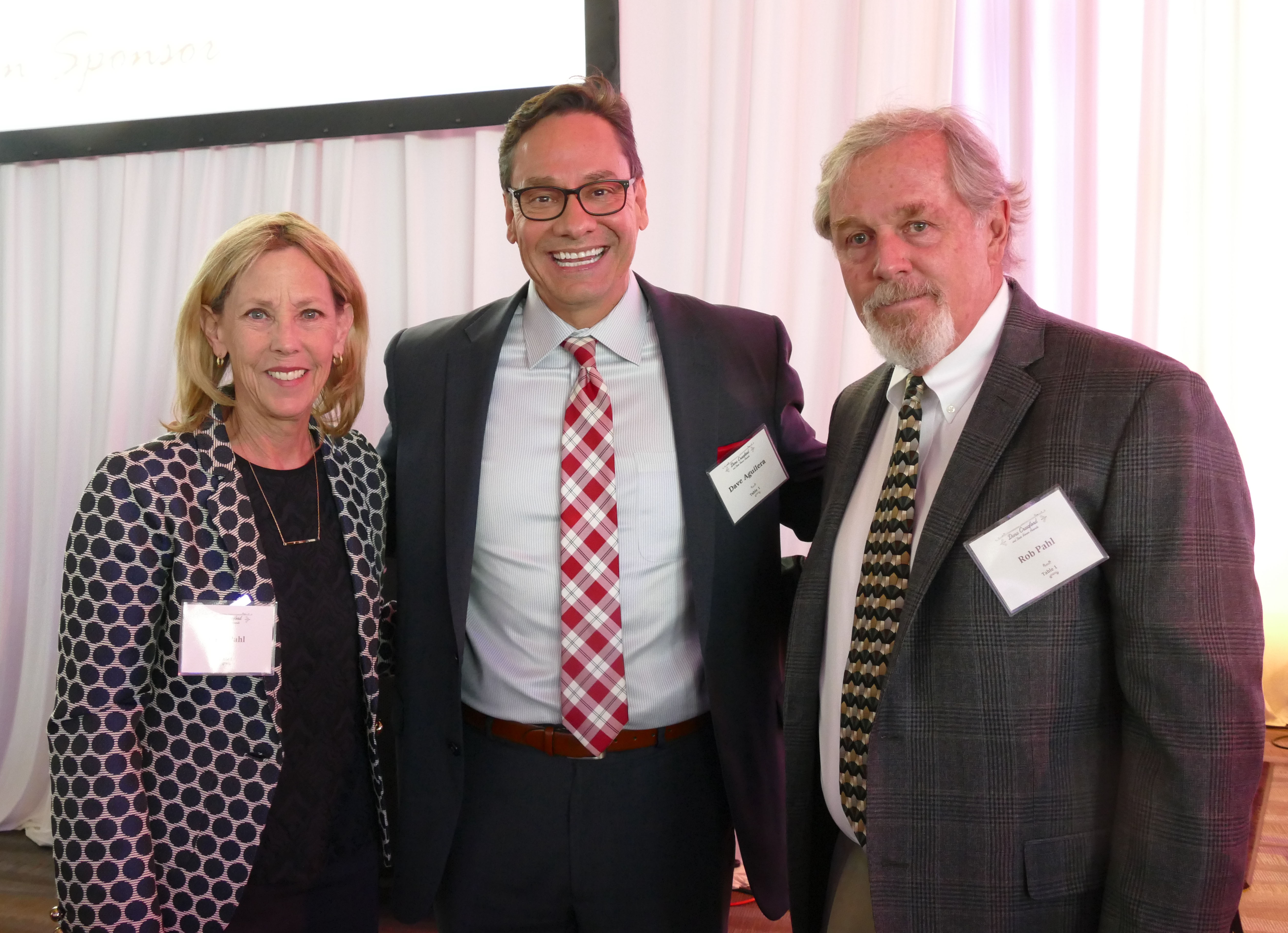 Barb Pohl of the National Trust for Historic Preservation with emcee ...