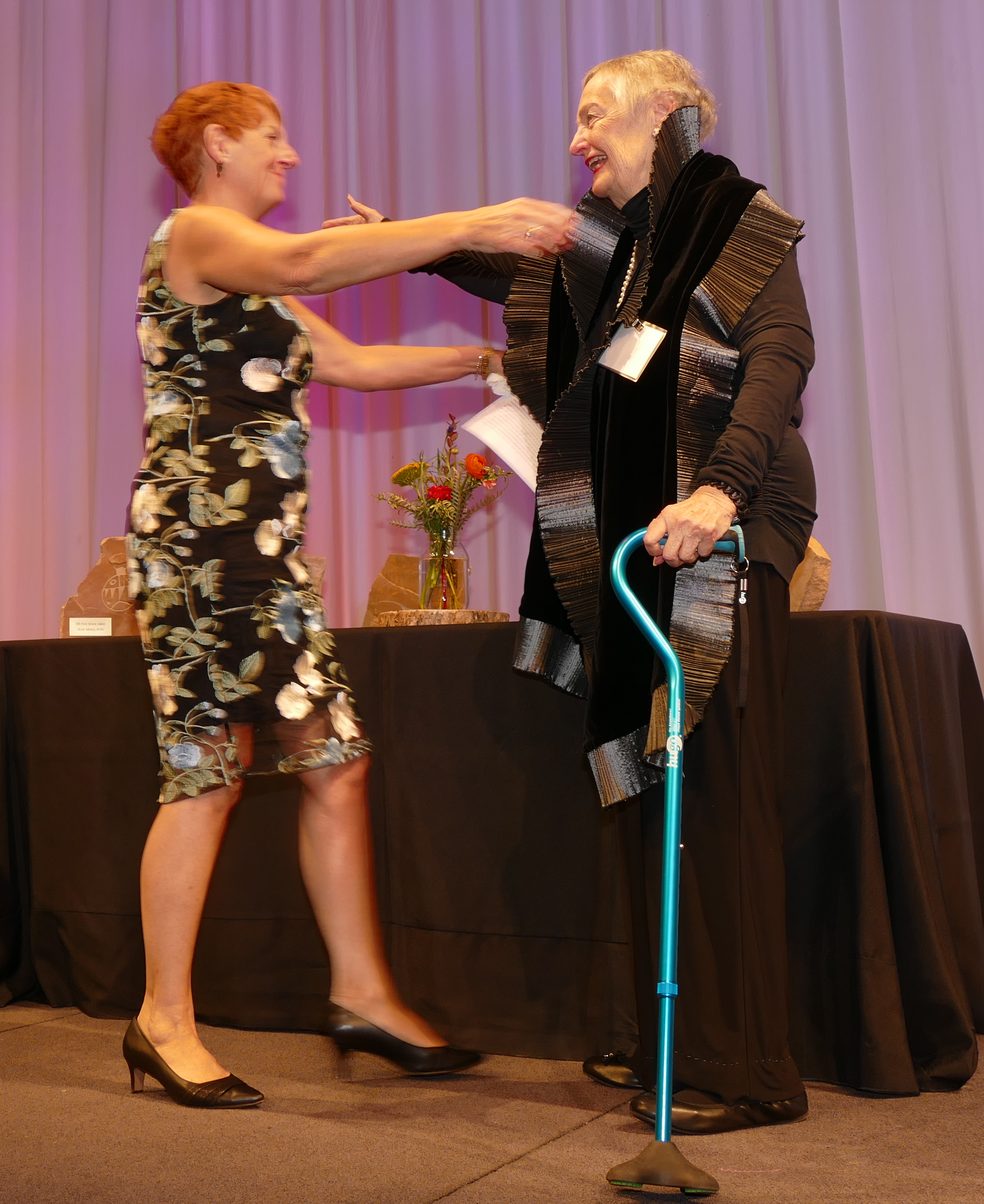 Rebecca Goodwin is introduced by Dana Crawford