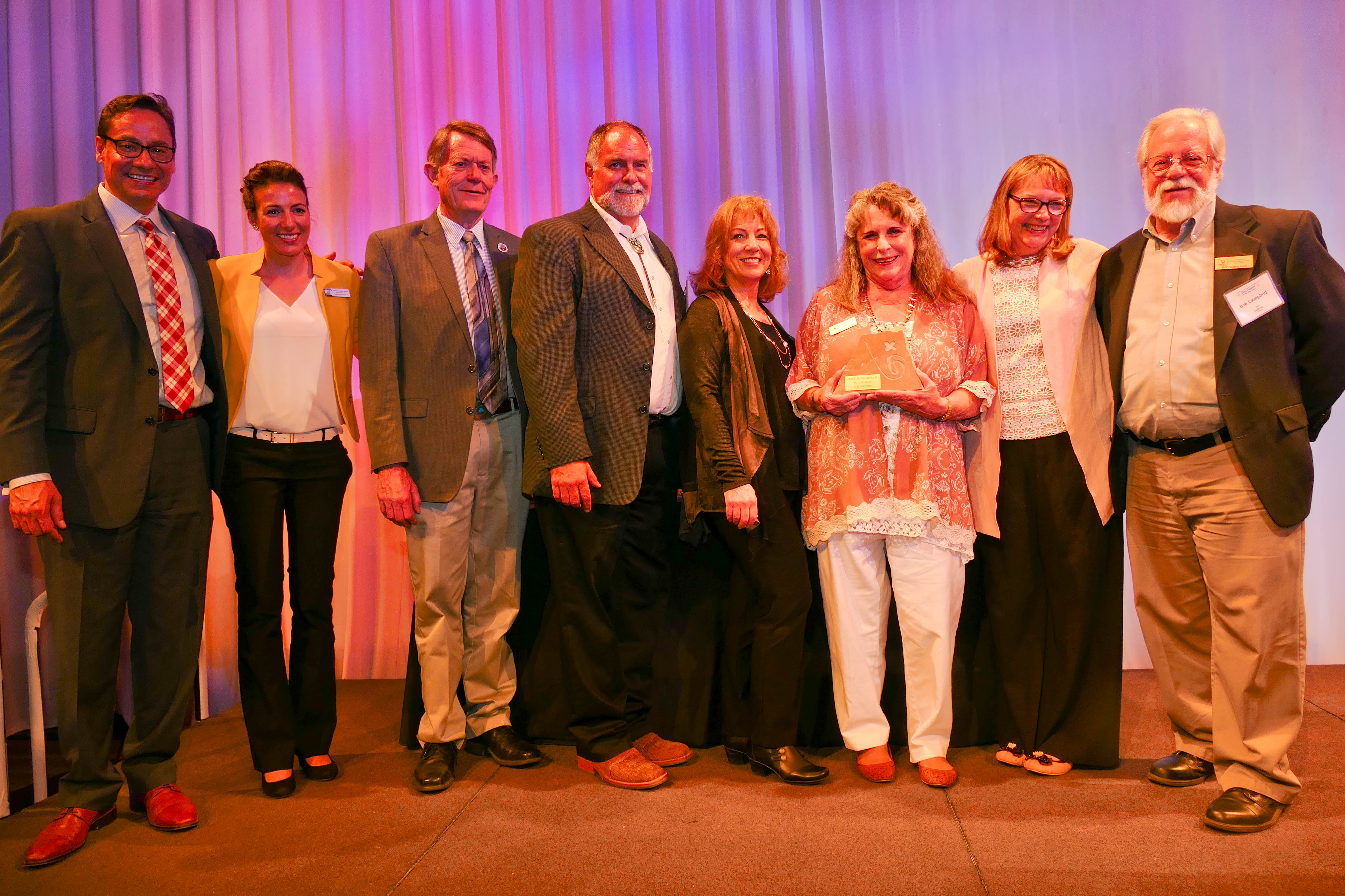 Jennifer Orrigo Charles and Julie Johnson stand with the Pueblo ...