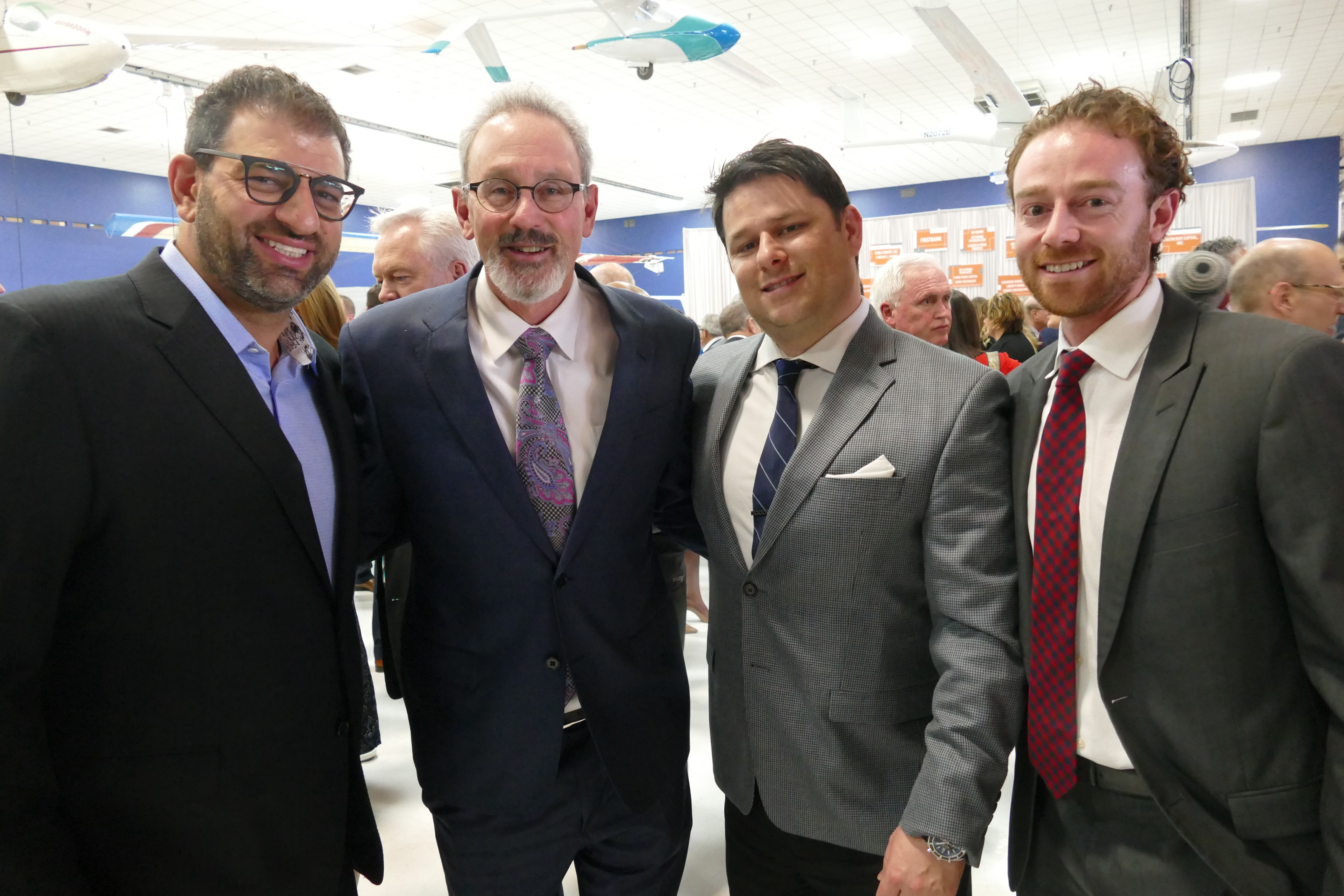 John Zakhem, left, Peter Burg, Nick Fogel and Jake Burg