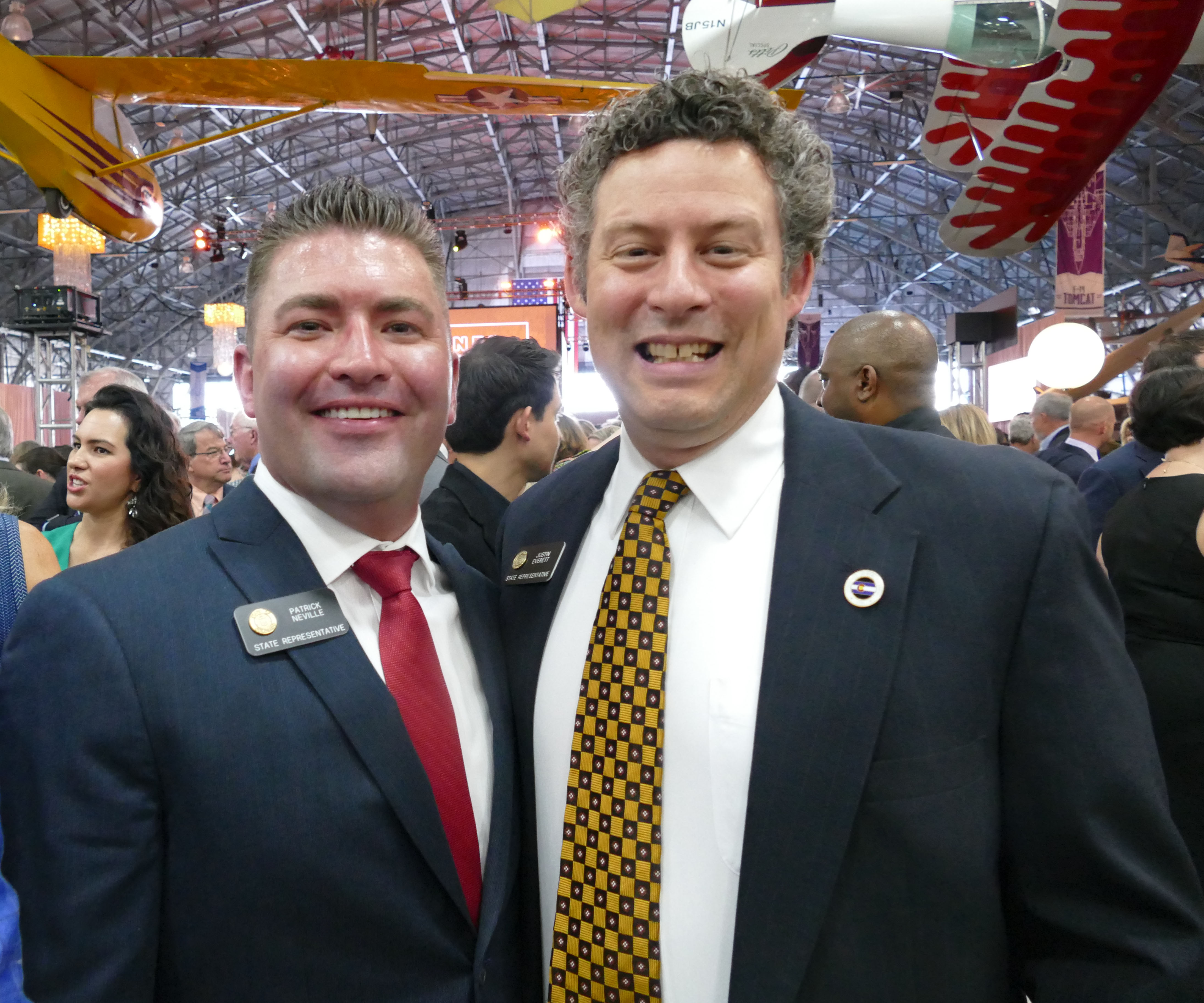 Rep Patrick Neville, left, and Rep Justin Everett