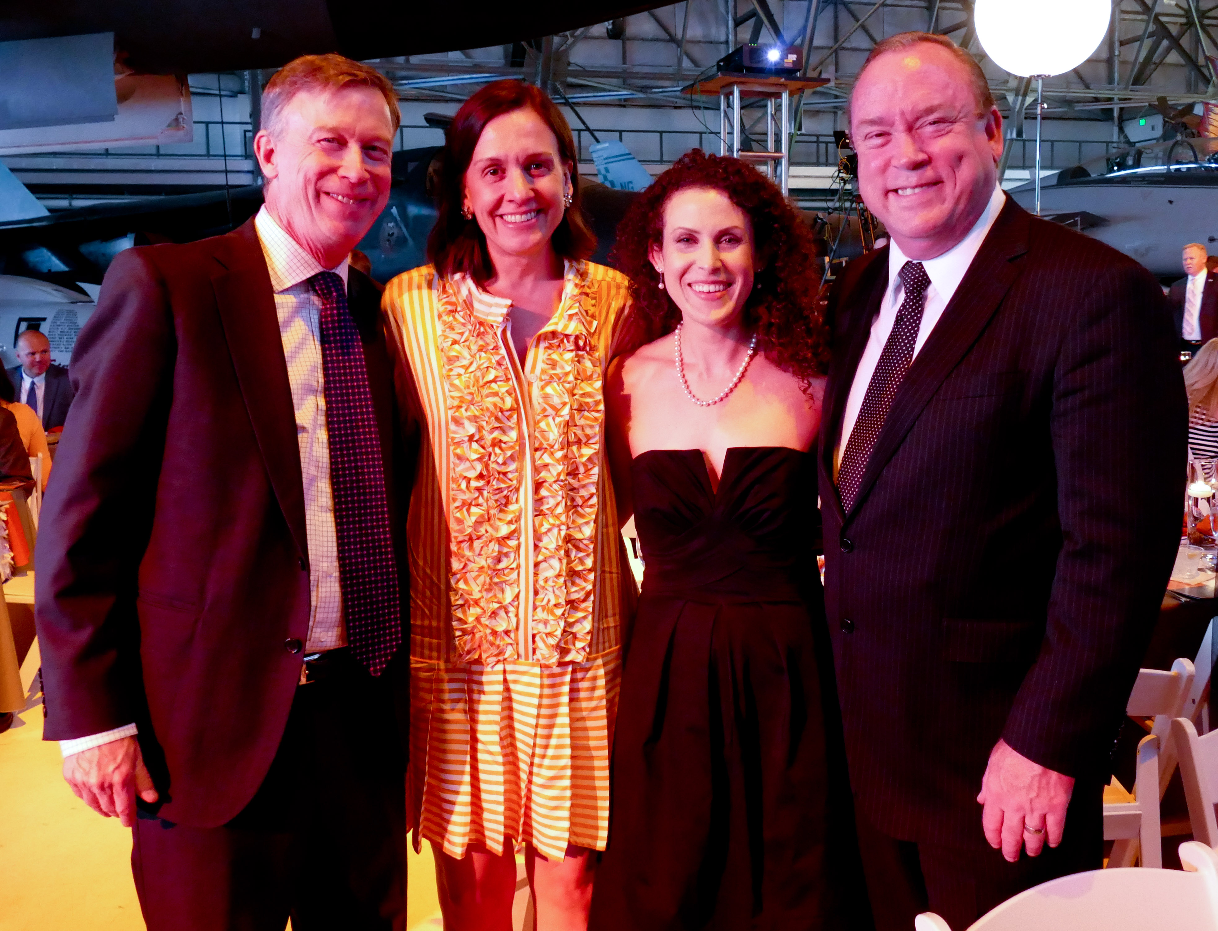 Governor John and Robin Hickenlooper, left, with Meredith and Roger ...