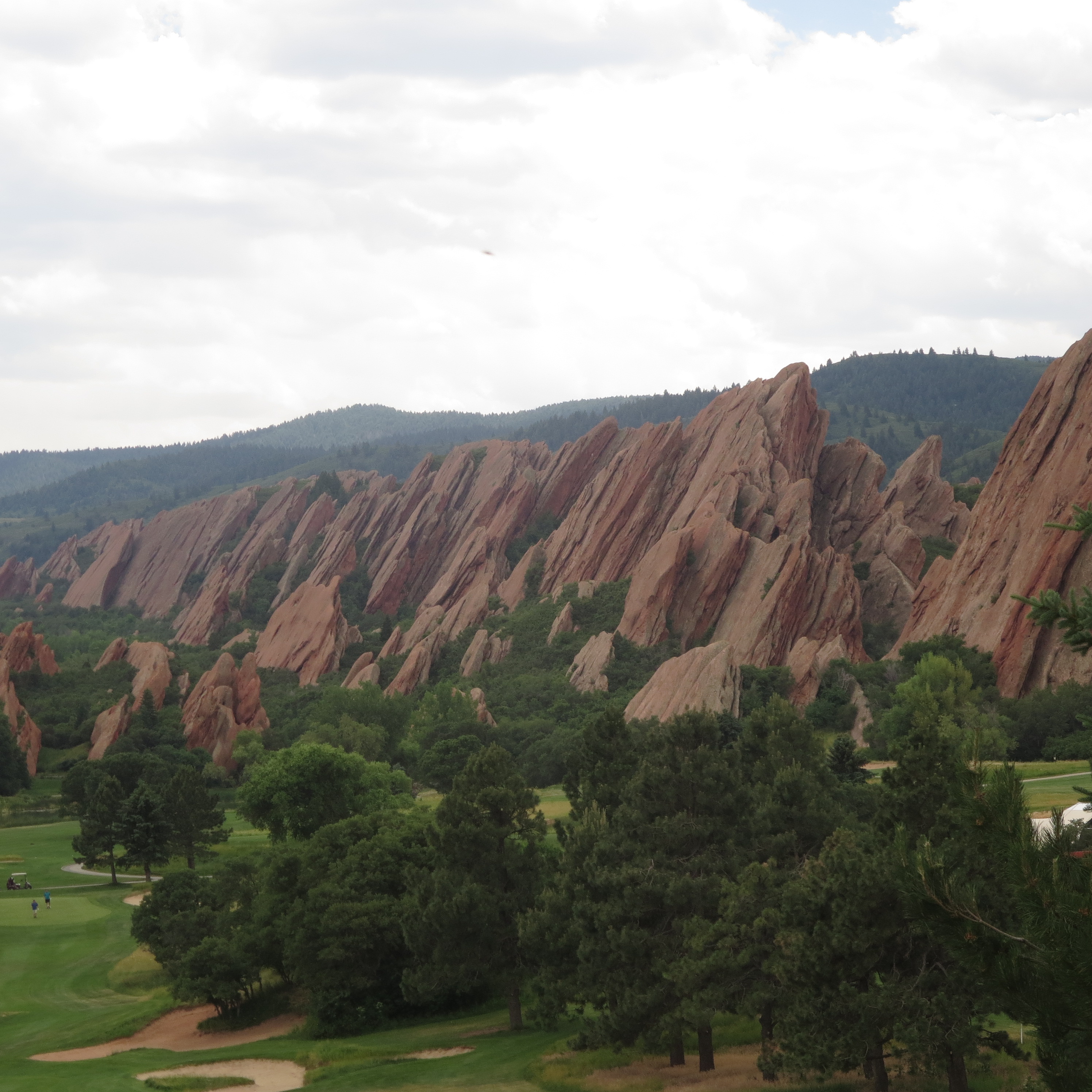 Incredible scene from the clubhouse at Arrowhead Golf Course.