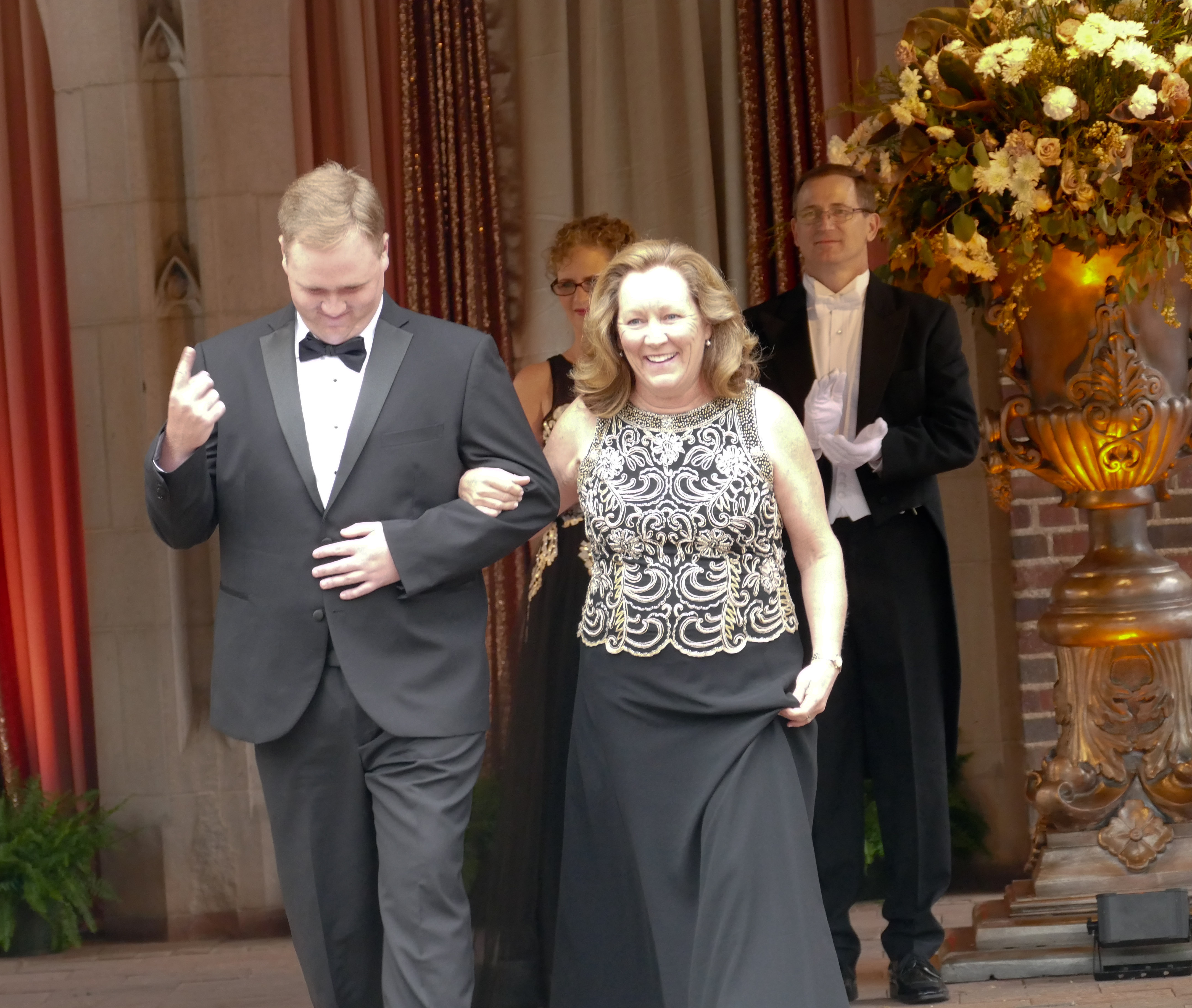 John and Caroline Simpson (she's president of the Fine Arts Foundation)