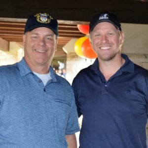 Sponsor Sachi Osatinski (left) and Emily Olson