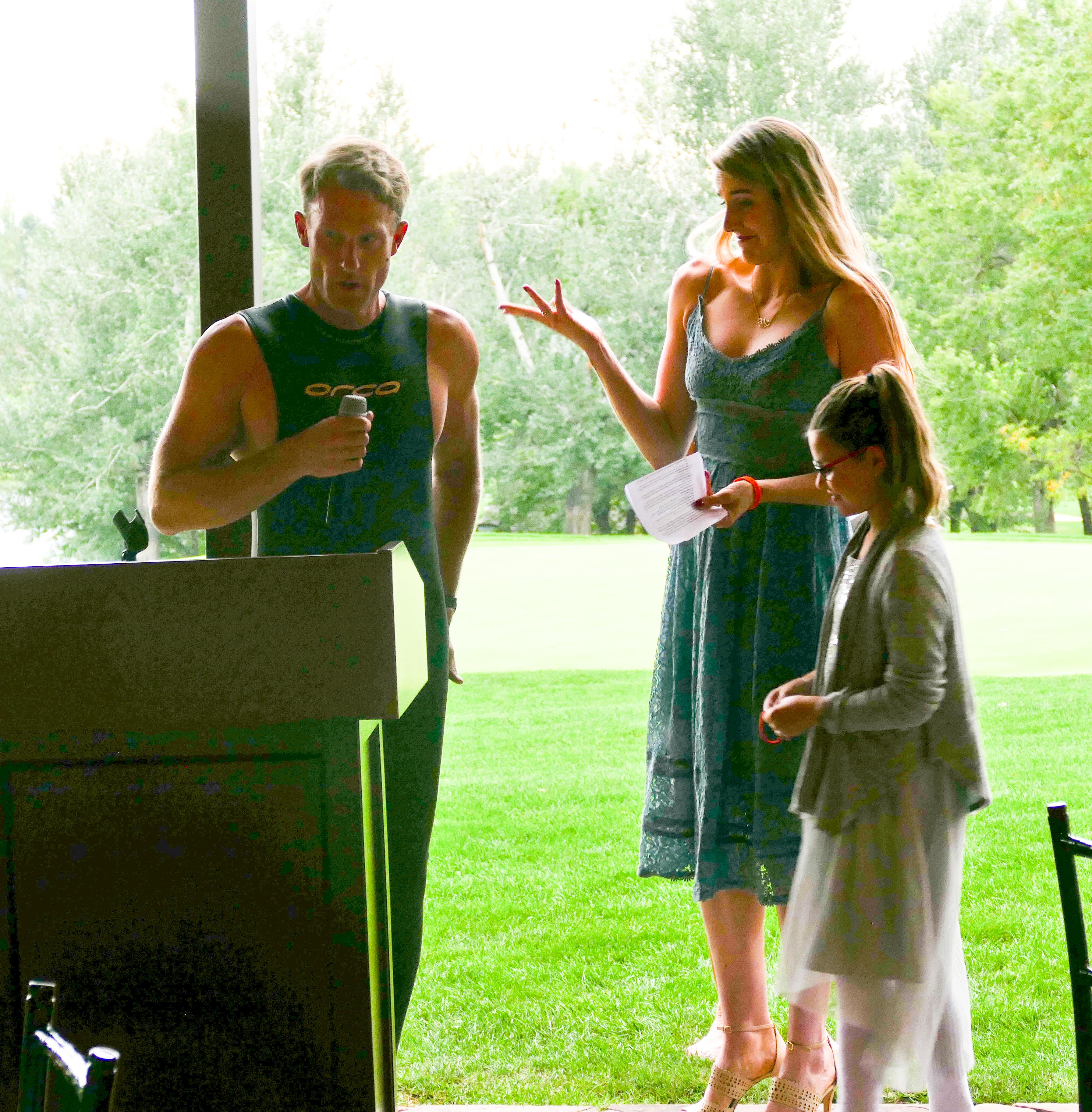Matt Renoux, Missy Franklin and Teagen Gorney