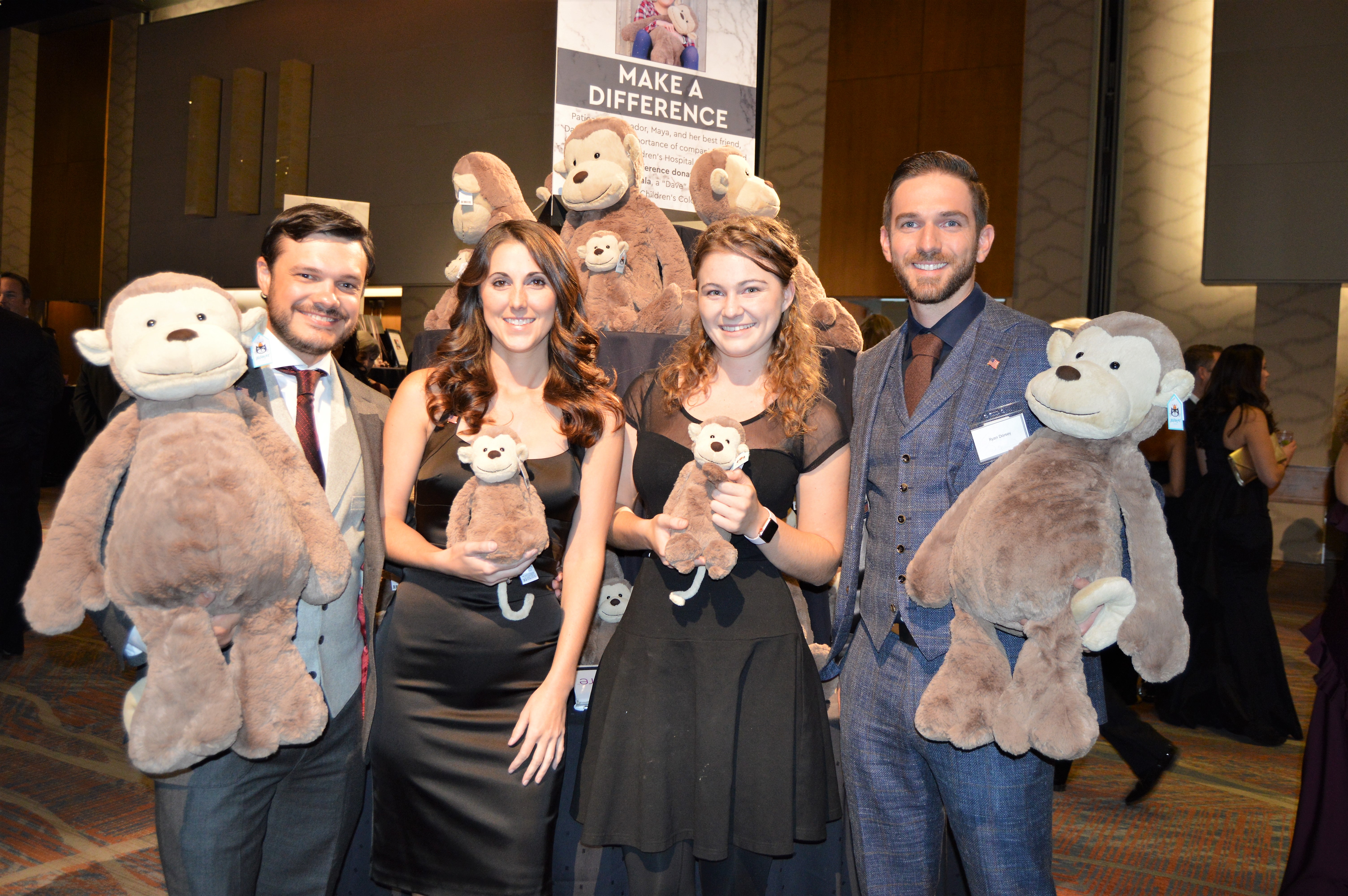 (l to r): Volunteers at the "Dave" station: Matt Palinuro, Danielle ...