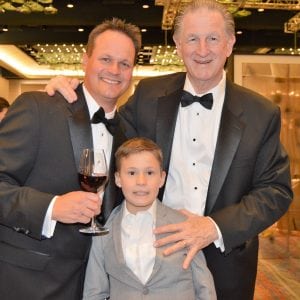(l to r): Jena, Kevin and Carson Hausmann, with Paul Graber