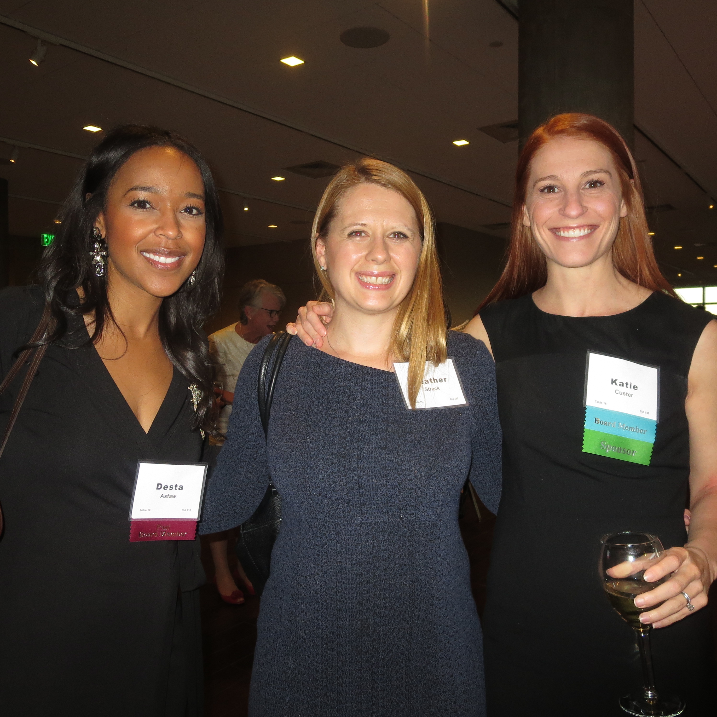 L to R: Desta Asfaw, Heather Strack, Katie Custer