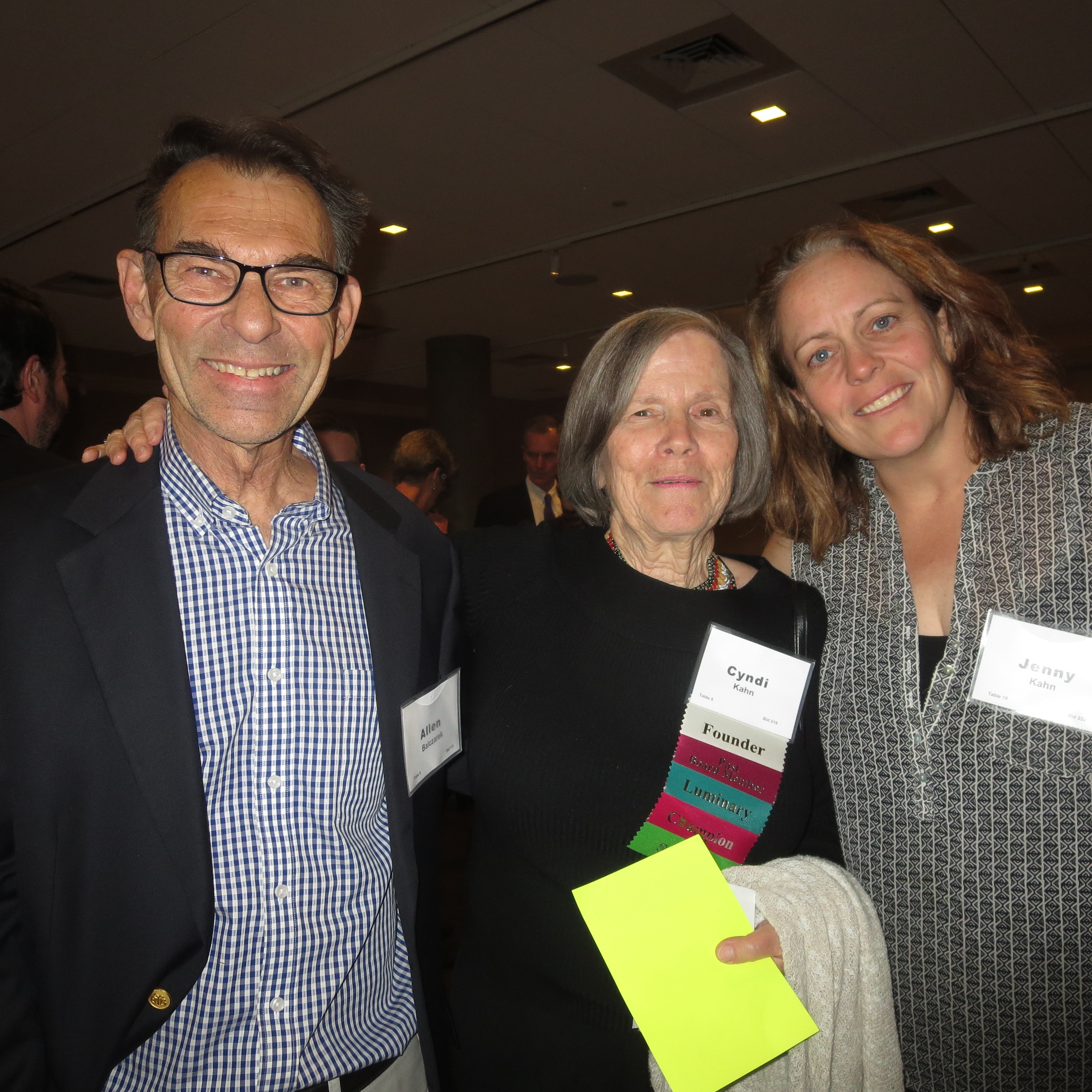 L to R: Allen Balczarek, Cyndi Kahn, Jenny Kahn
