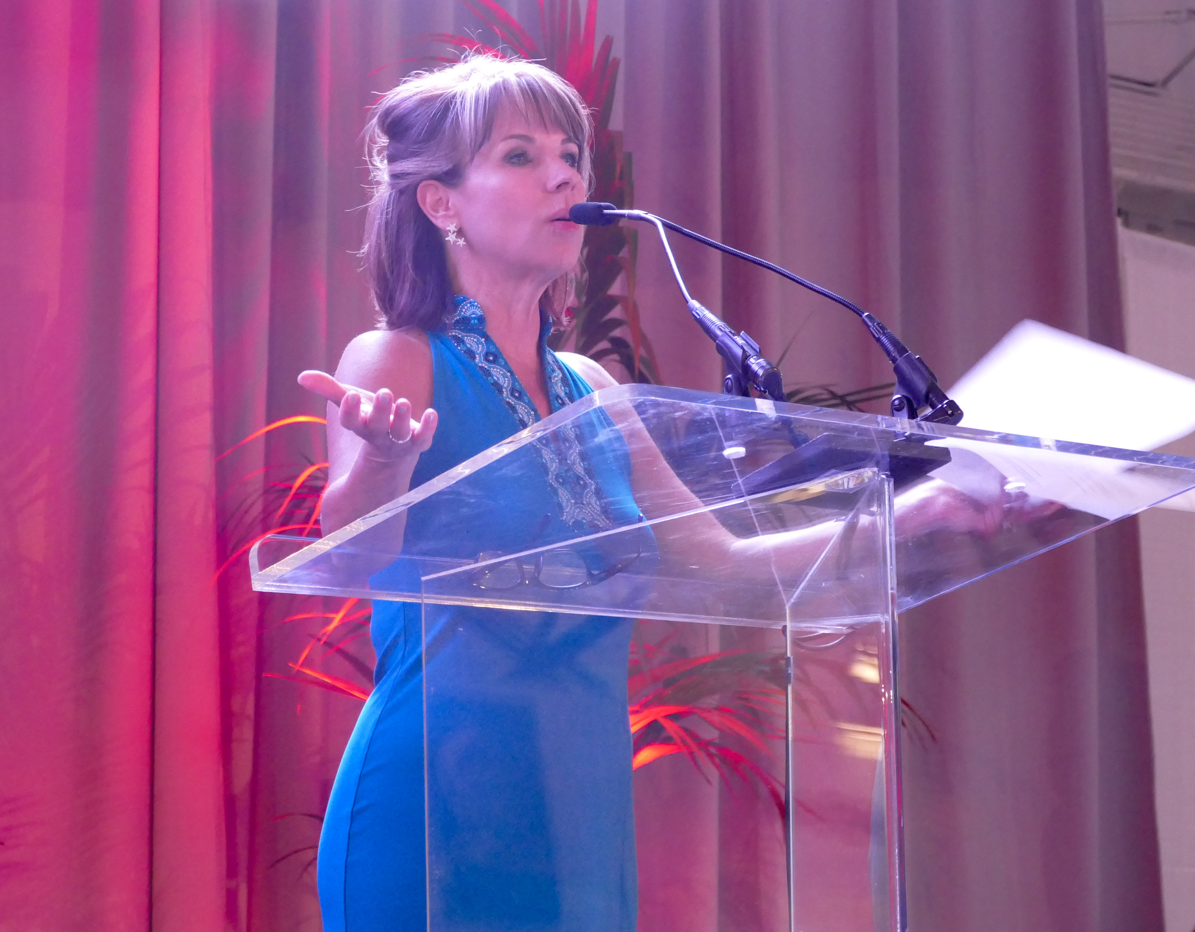 Kim Christiansen always is right on top of it as emcee