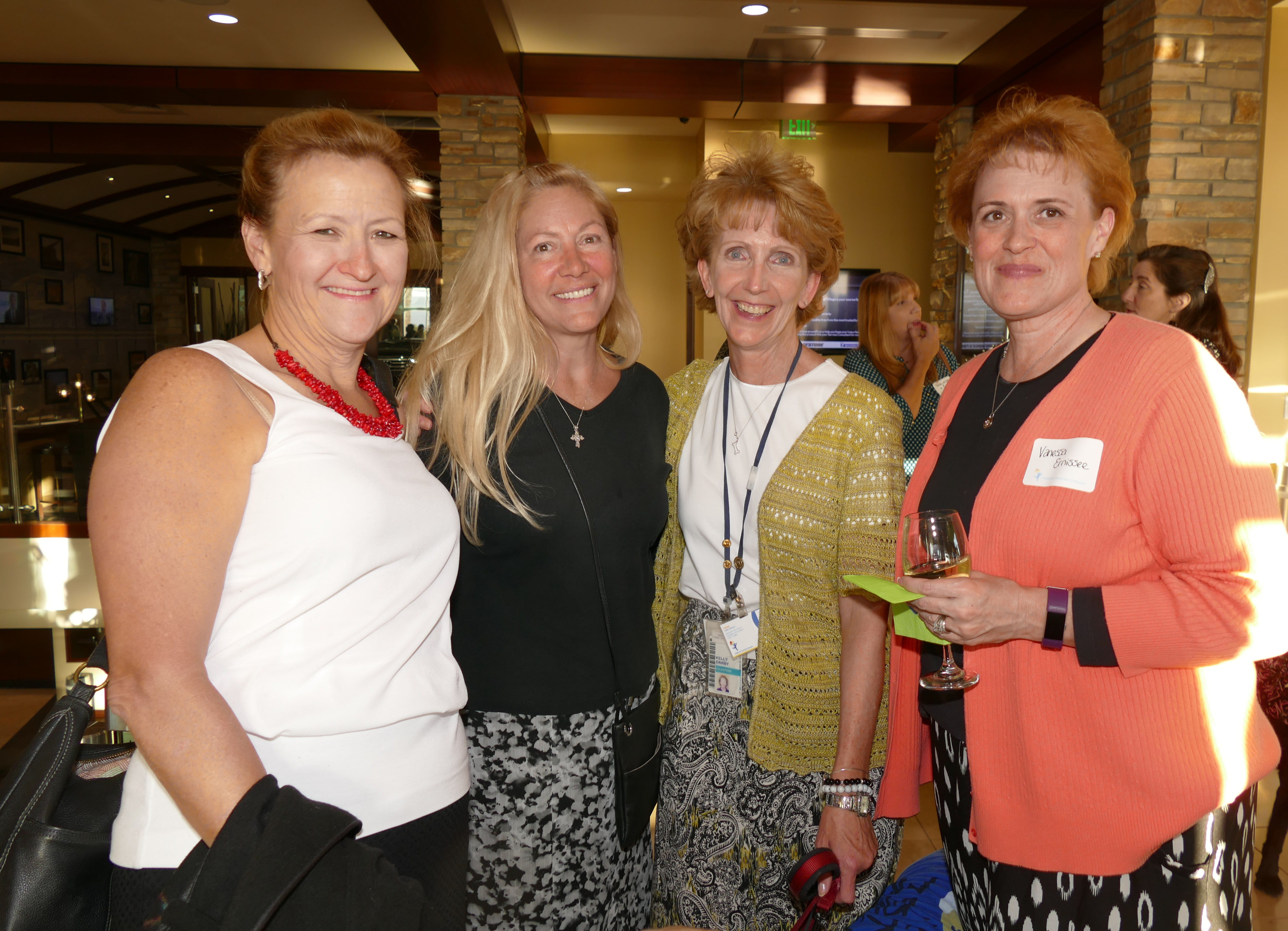 Karen Sanchez, left, Lisa Gilmer, Darby Kelly and Vanessa Ernissee