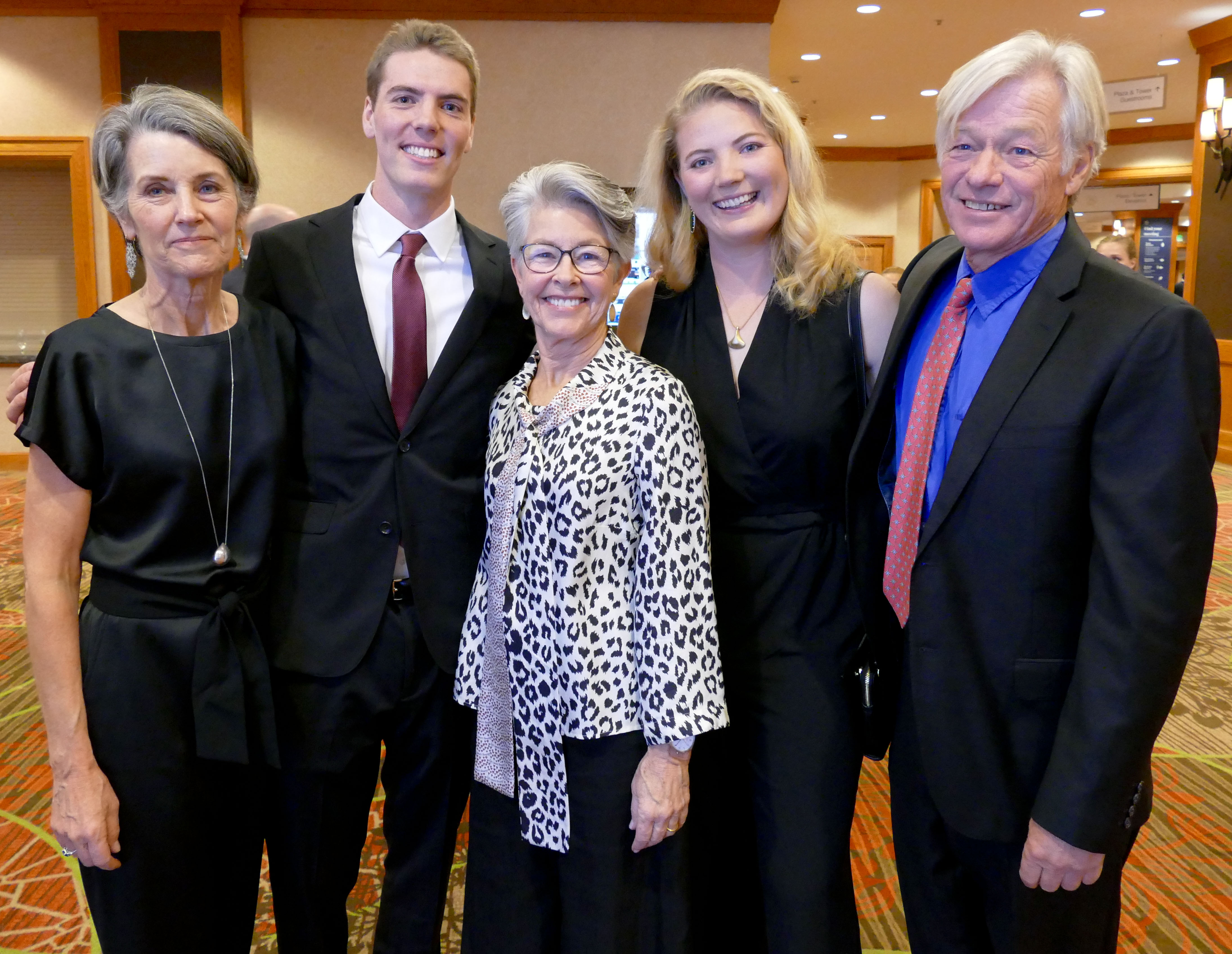 Peggy Vance, left, Ben Acker, Pia Pearce, Emily Acker, Michael ...