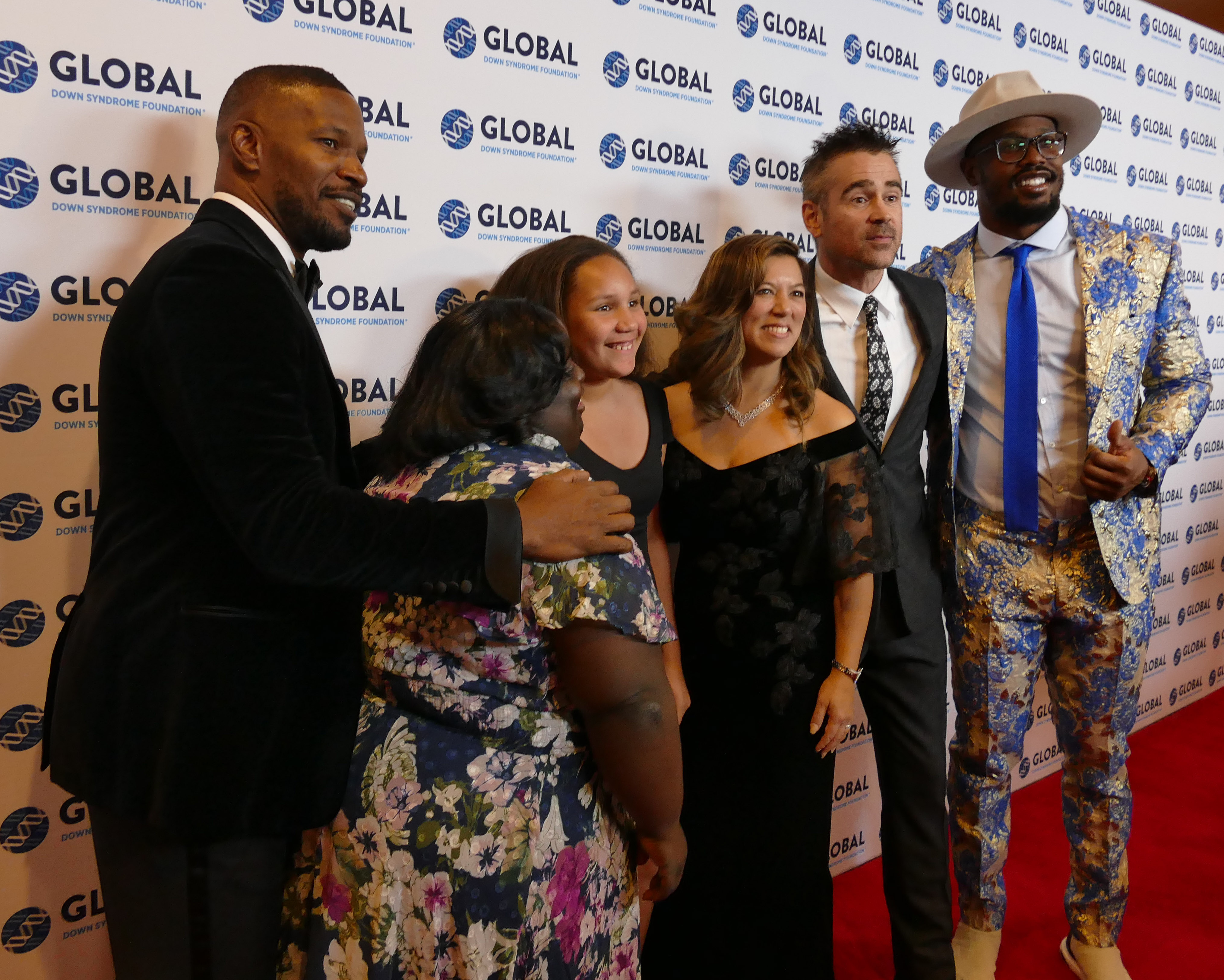 Jamie Foxx, left, DeOndra Dixon, Anelise, Michelle Sie Whitten, Colin ...