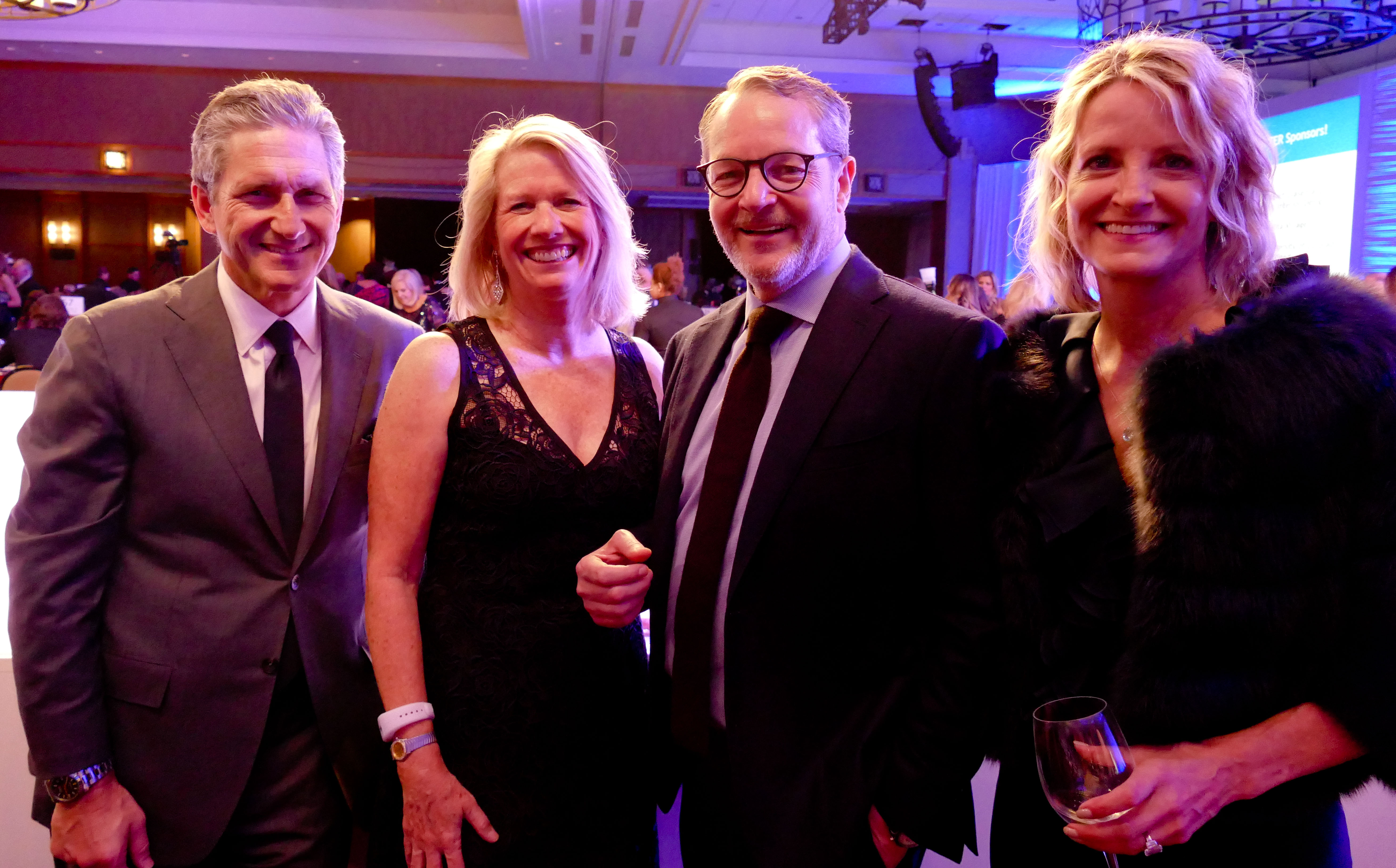 Mike Fries, left, Laura Barton, Mark Falcone, Ellen Bruss