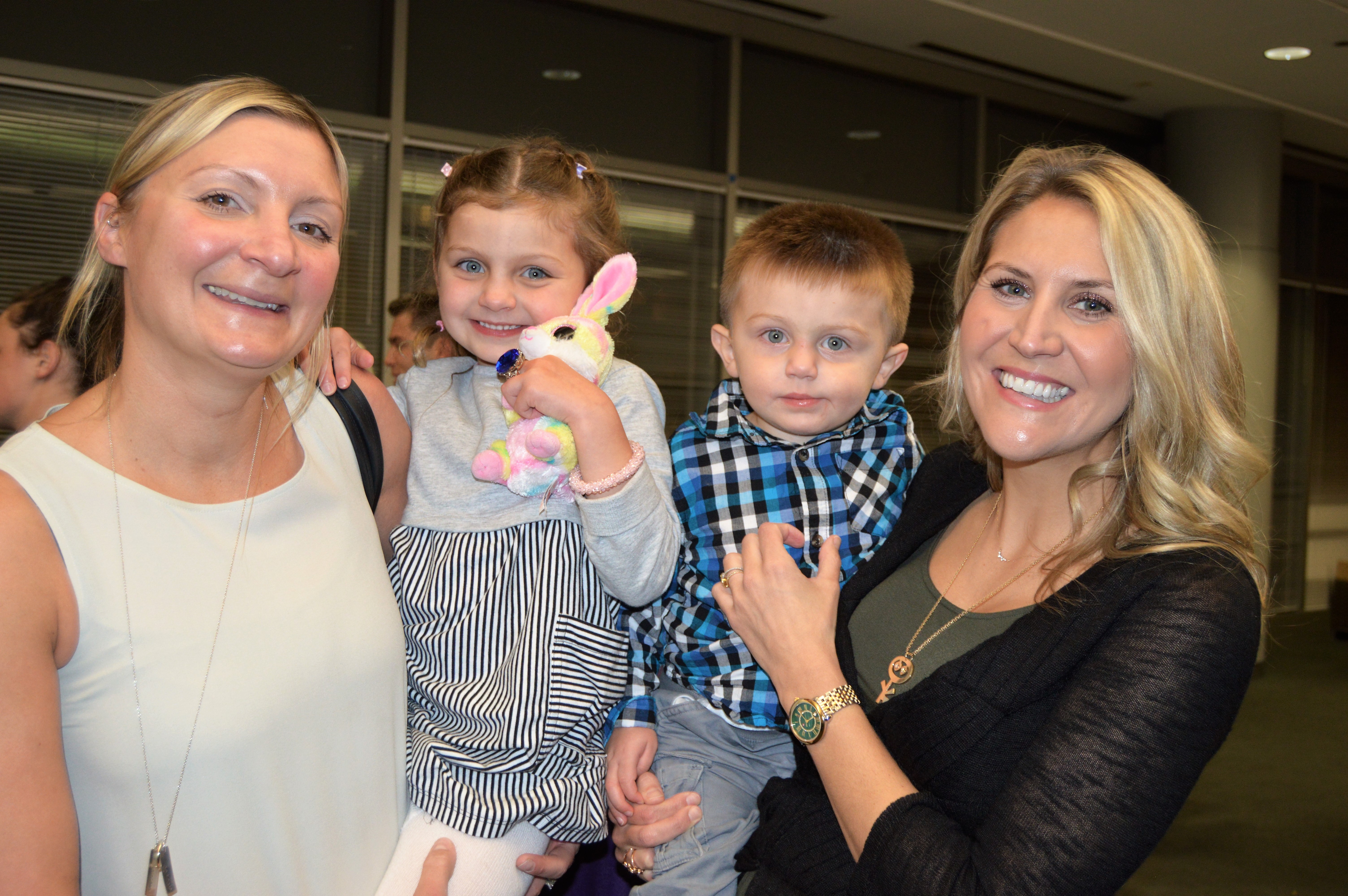 (l to r): Cheryl, Natalie and Cameron Meguid, and Melony Howell